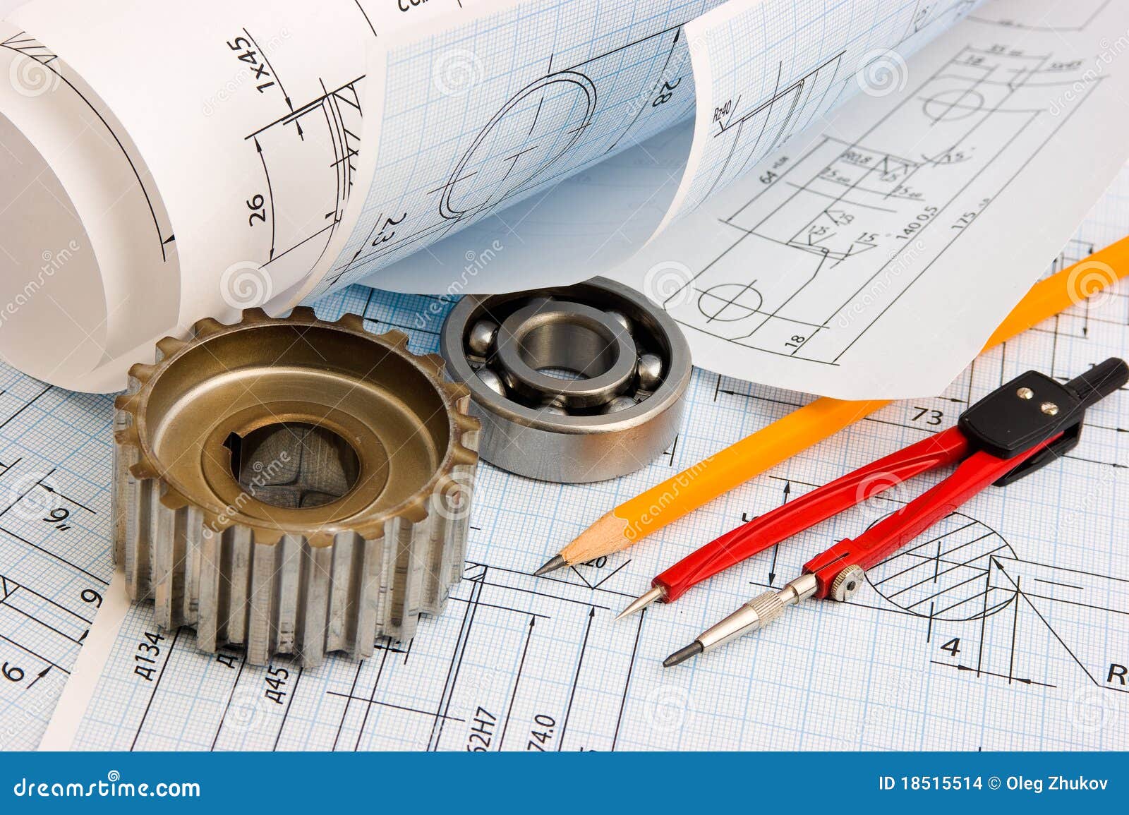 Tools and Mechanisms Detail Stock Photo - Image of machinery, hand ...