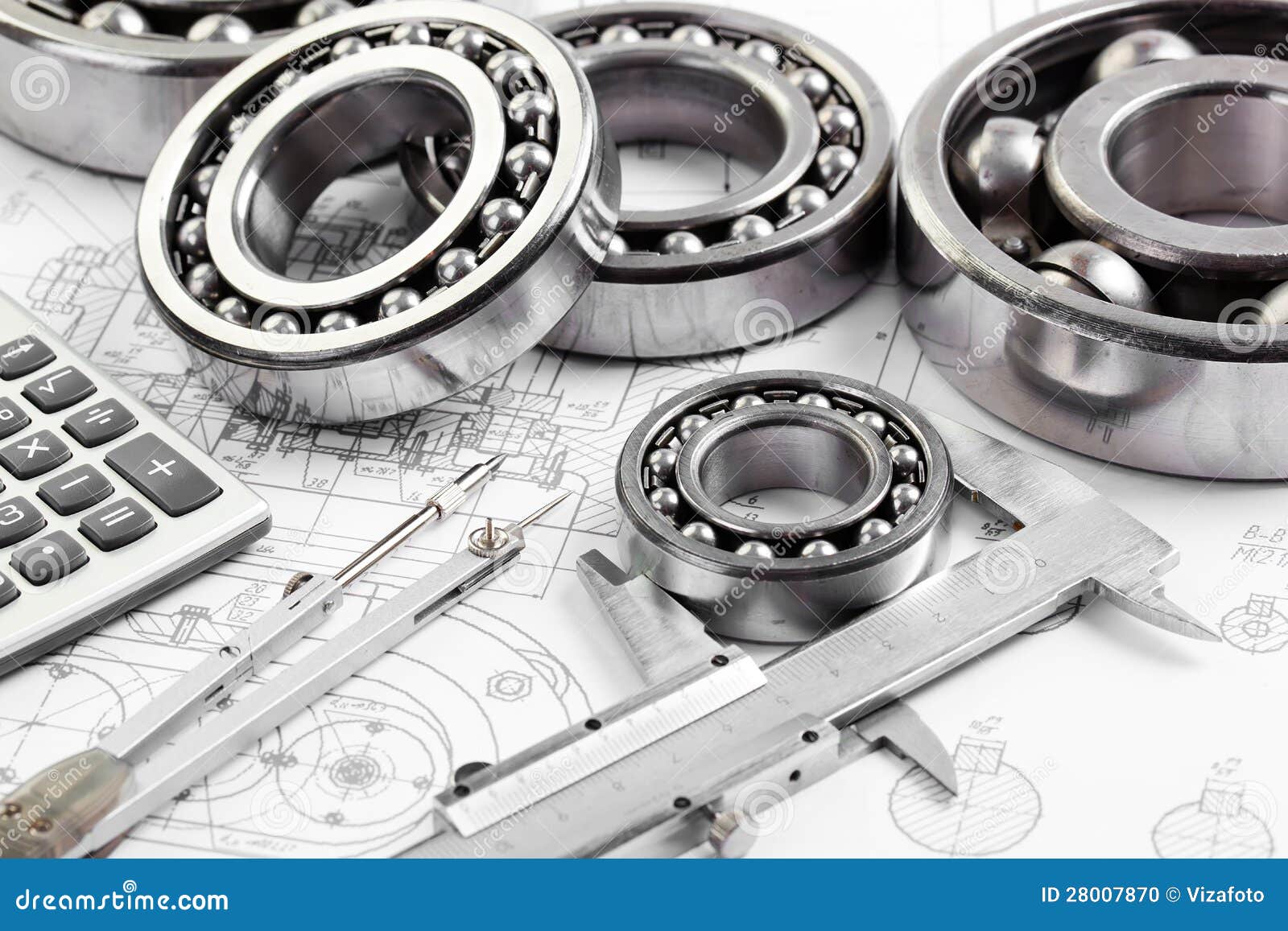 Tools and Mechanisms Detail Stock Photo - Image of bearing, instrument ...