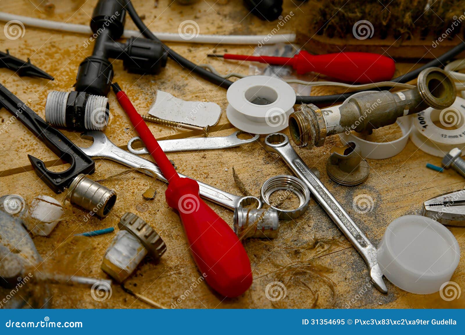 Tools stock image. Image of engineering, heap, plumbing - 31354695