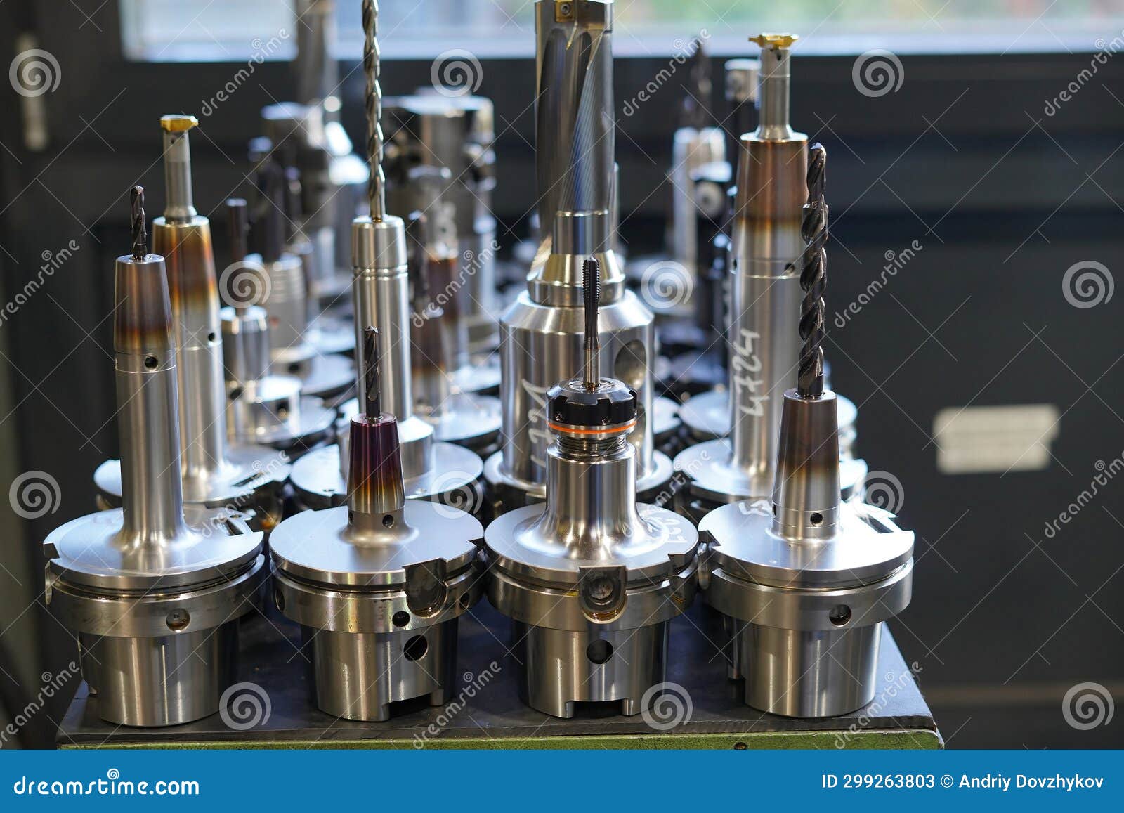 Tools for Metal Processing on a CNC Milling Machine Stock Image - Image ...