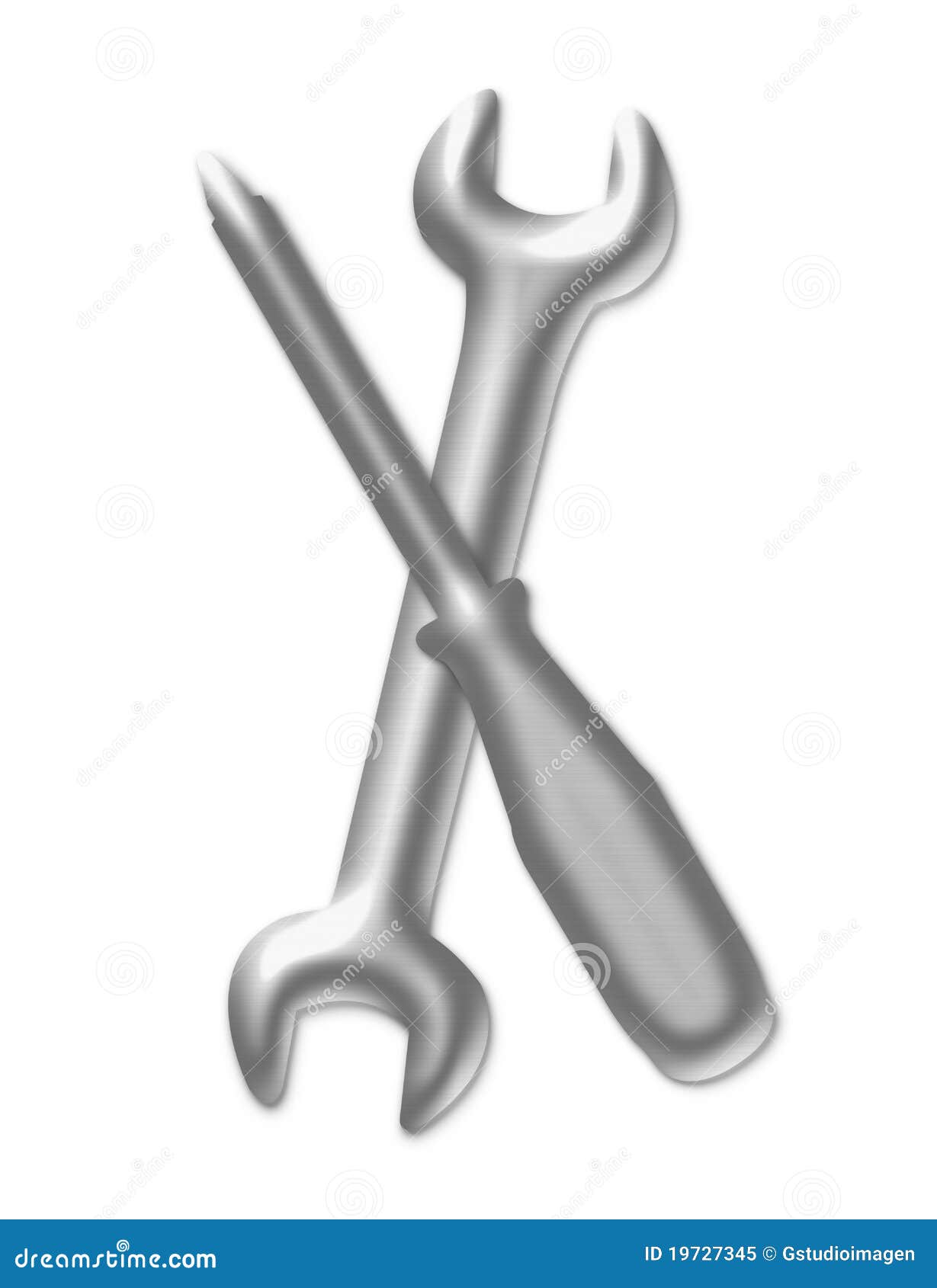 Tools metallic stock illustration. Illustration of construction - 19727345