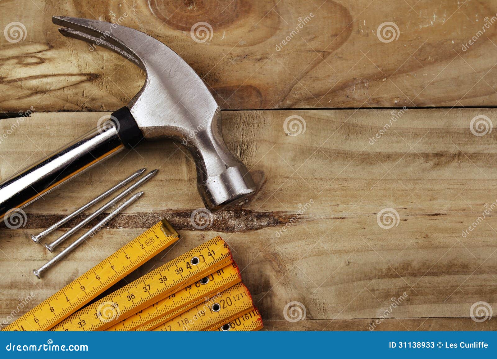 Tools stock image. Image of equipment, ruler, hammer - 31138933