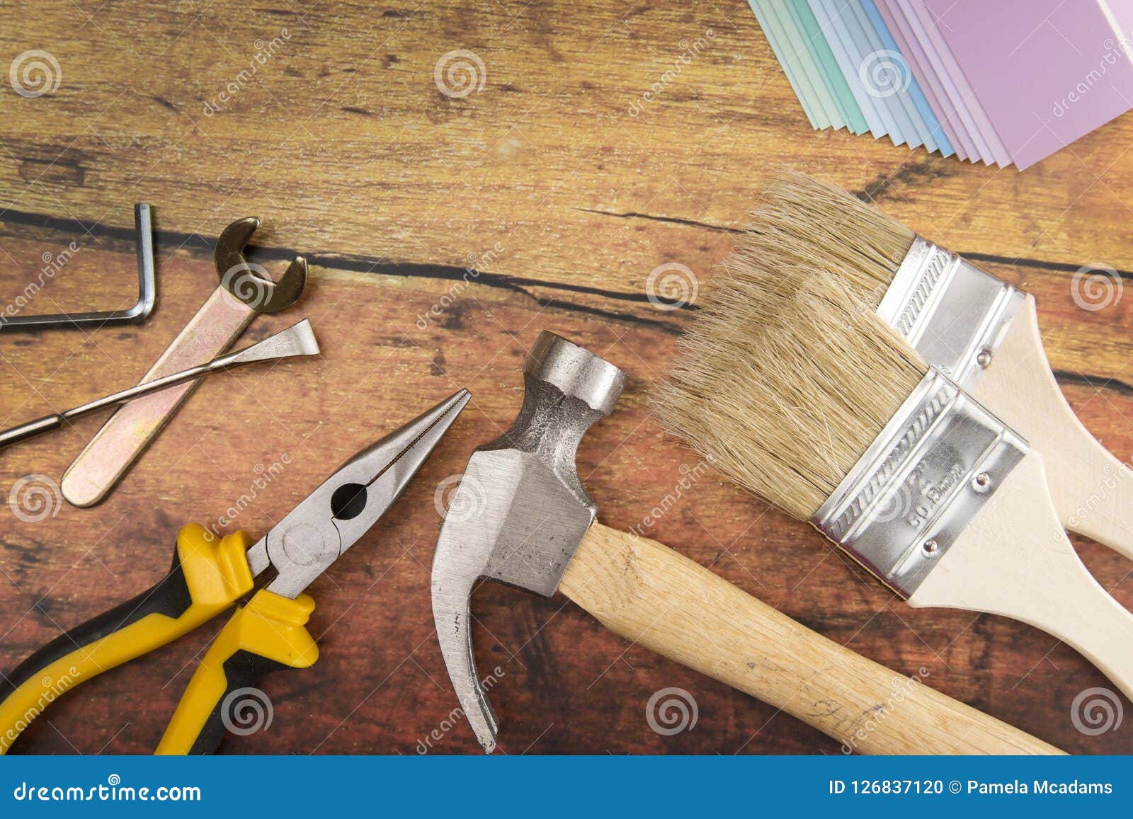 Tools and Needed Things for Home Improvement Stock Photo - Image of ...