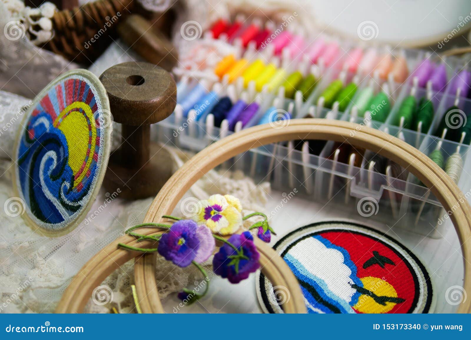 Tools for needlework stock photo. Image of detail, background - 153173340