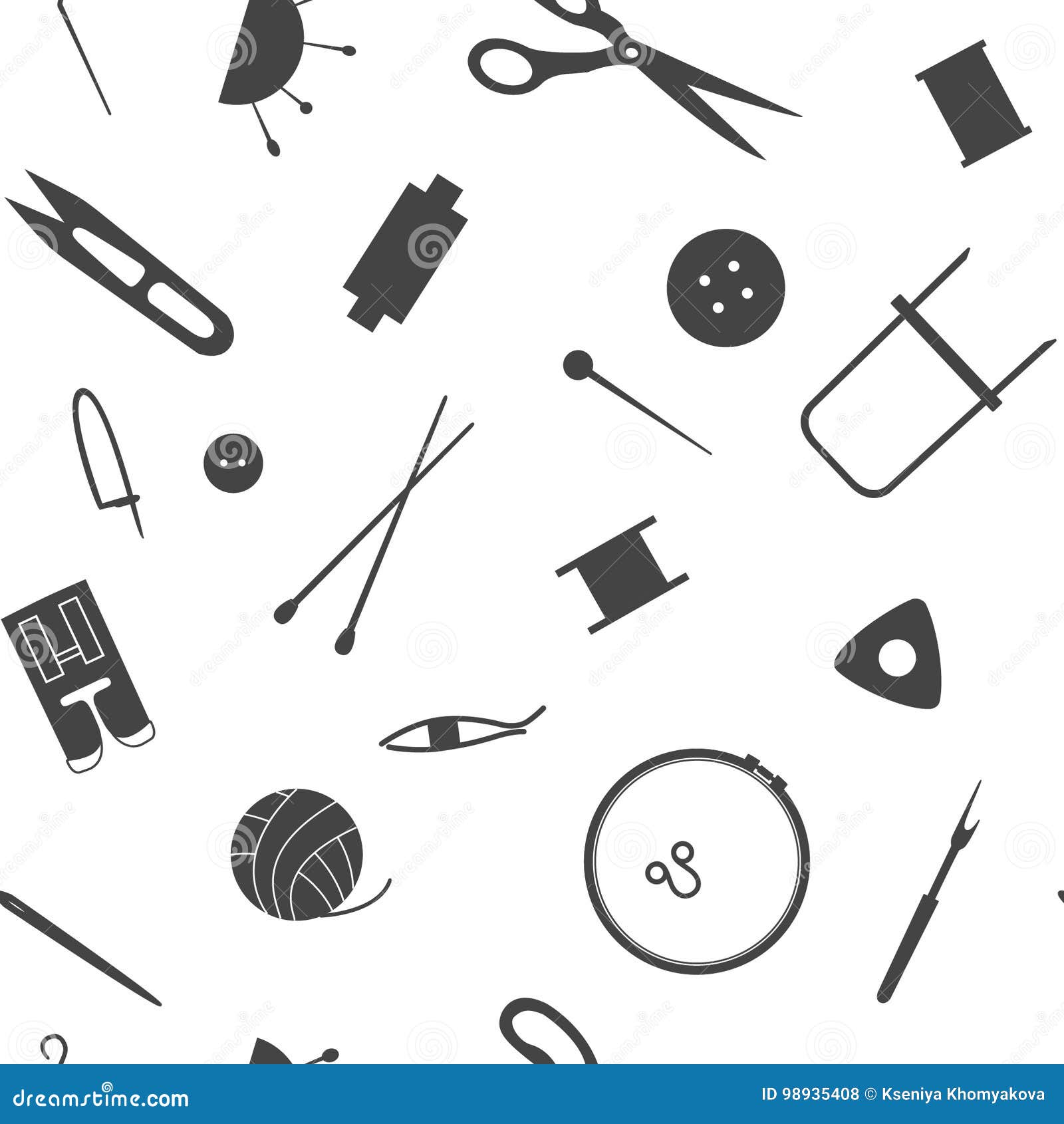 Sewing industry pattern. stock vector. Illustration of design - 98935408