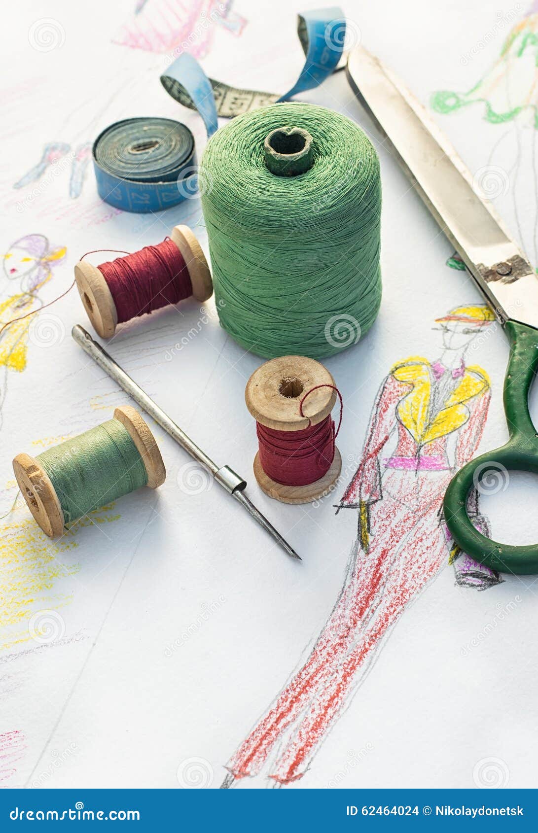 Tools for needlework stock photo. Image of designer, sewing - 62464024