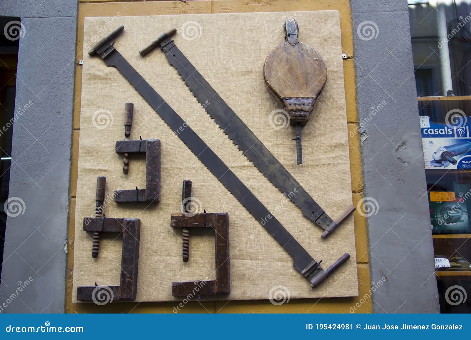 Tools. Old Woodworking Tools Made ??of Iron and Wood Editorial Photo ...