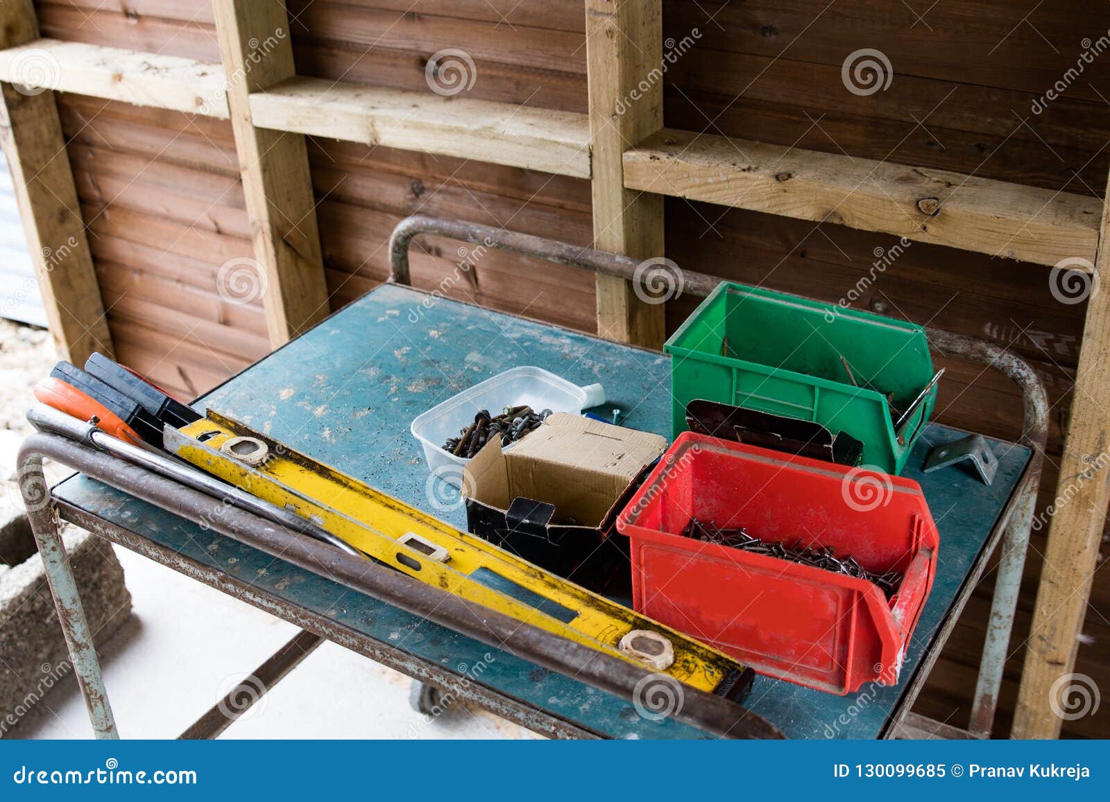 Tools Organised in To Boxes. Stock Image - Image of work, truck: 130099685