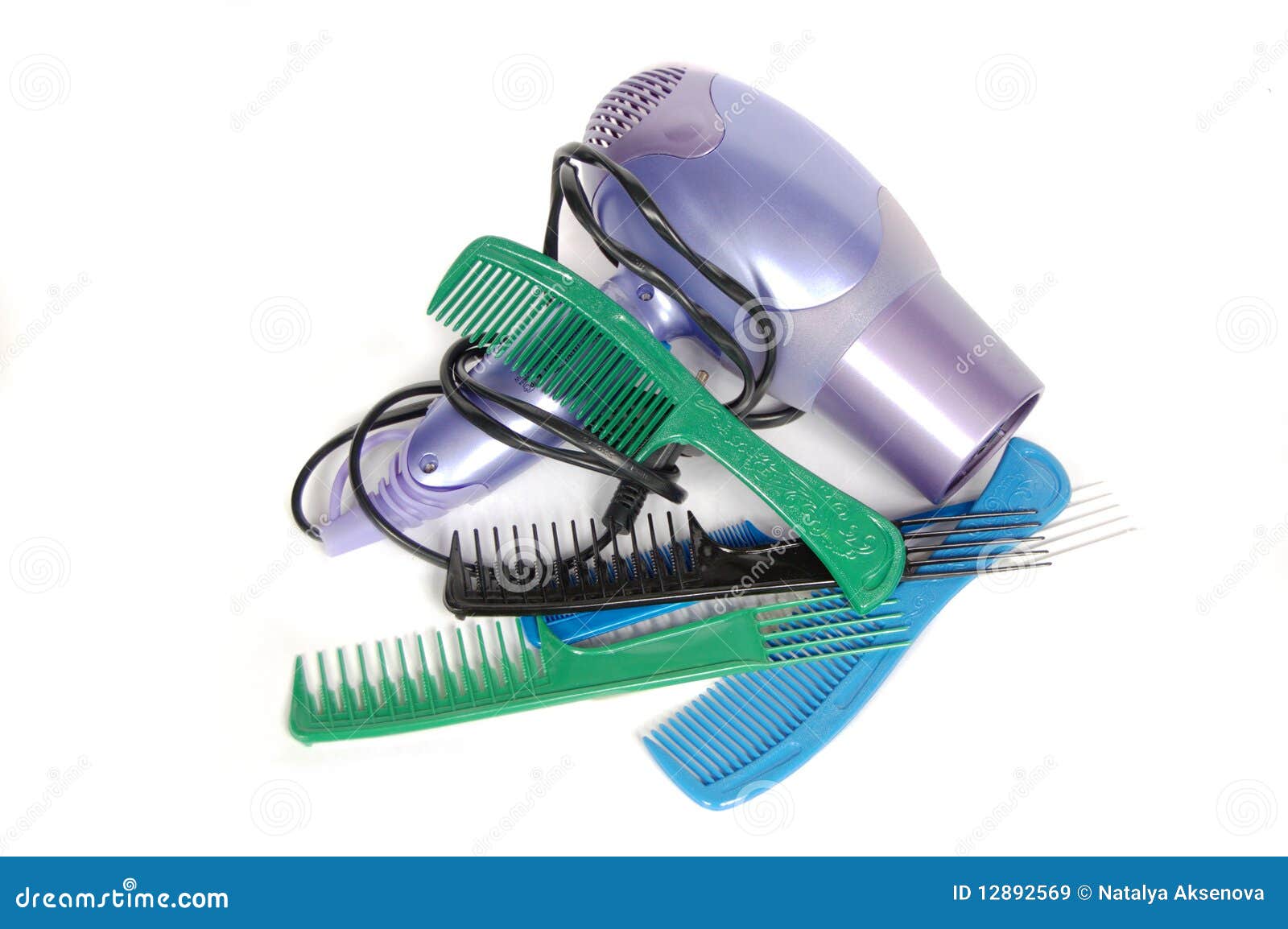 Tools for packing of hair stock image. Image of background - 12892569