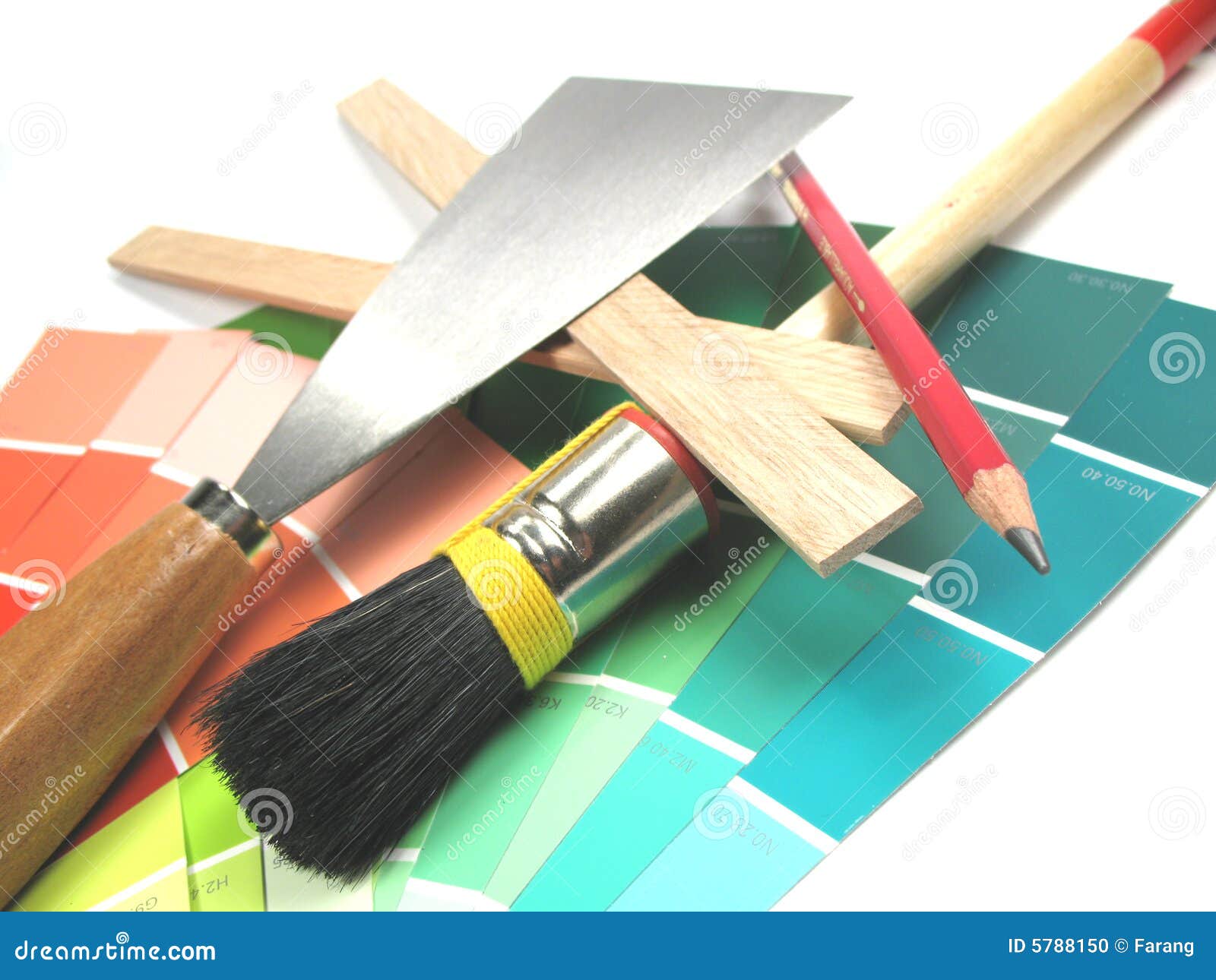 Tools for painting stock photo. Image of pencil, colours - 5788150