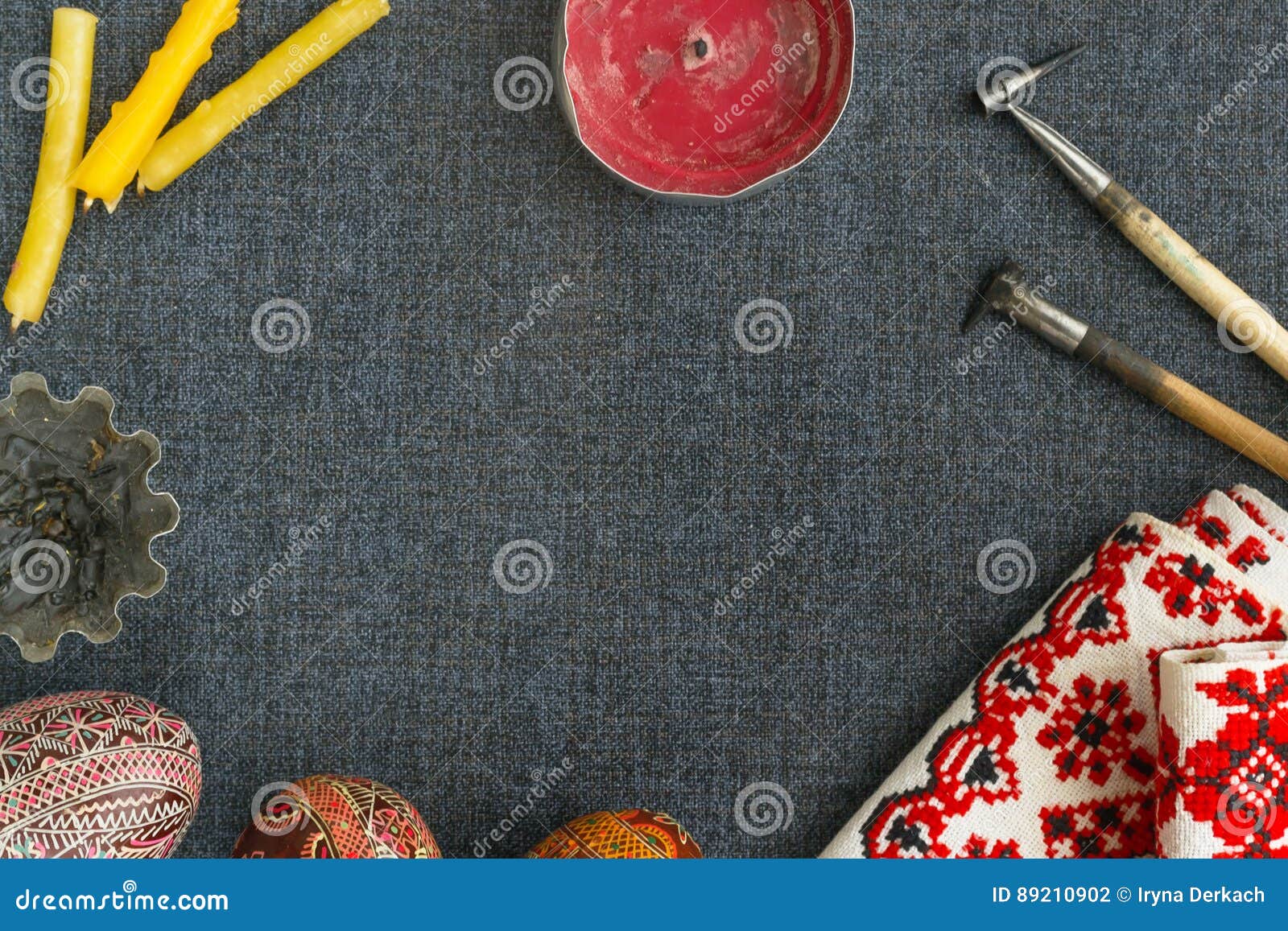 Tools for Painting Eggs for Easter Stock Photo - Image of easter ...