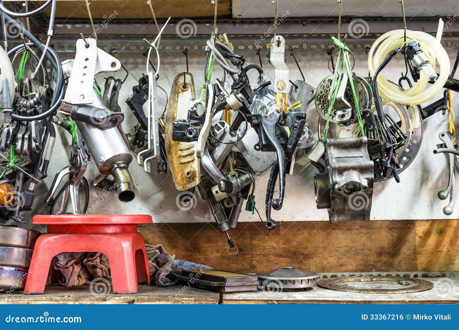 Tools Panel in Mechanic Shop Stock Photo - Image of gears, open: 33367216