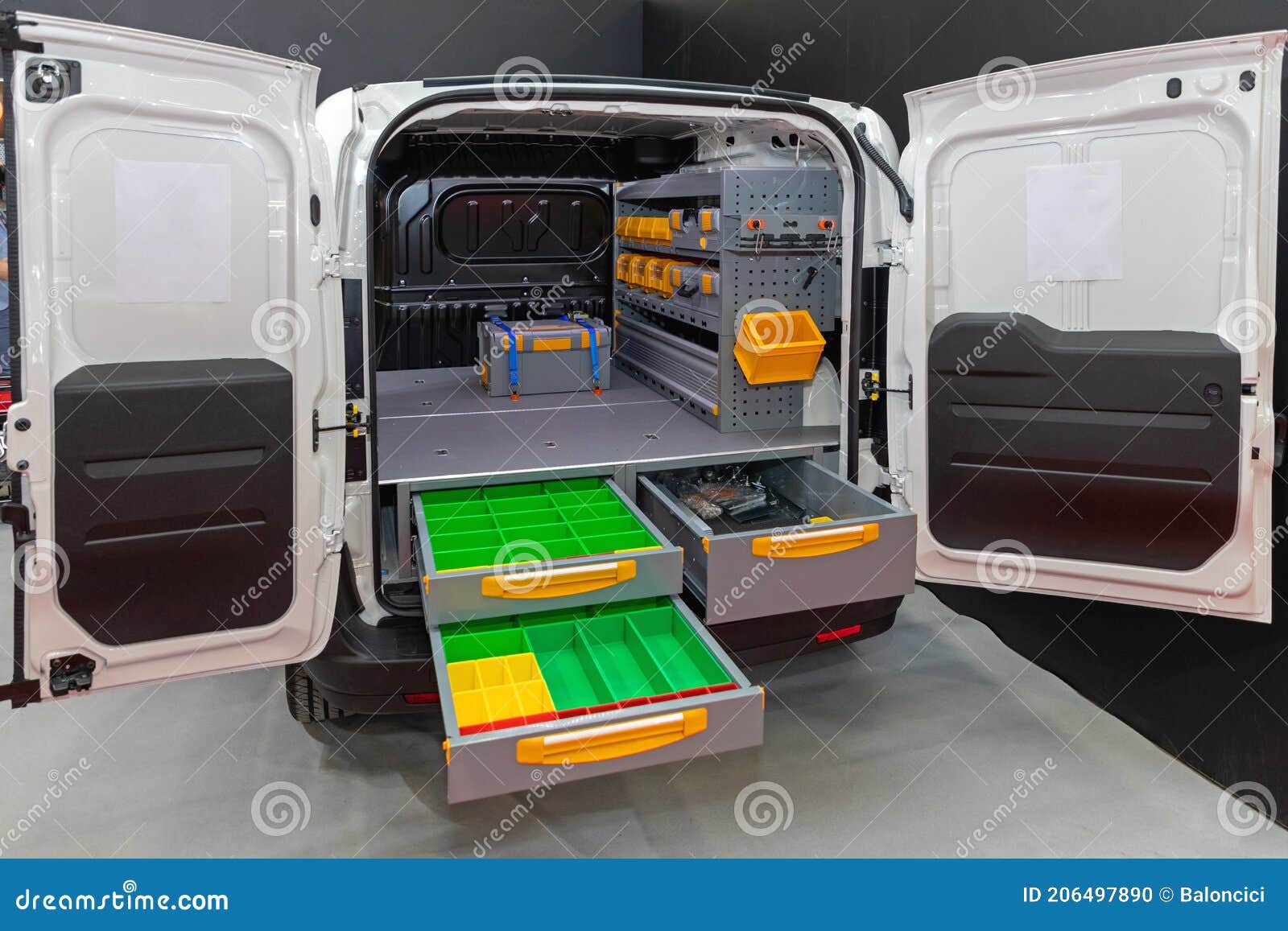 Mobile Workshop Van stock photo. Image of tool, industry - 206497890