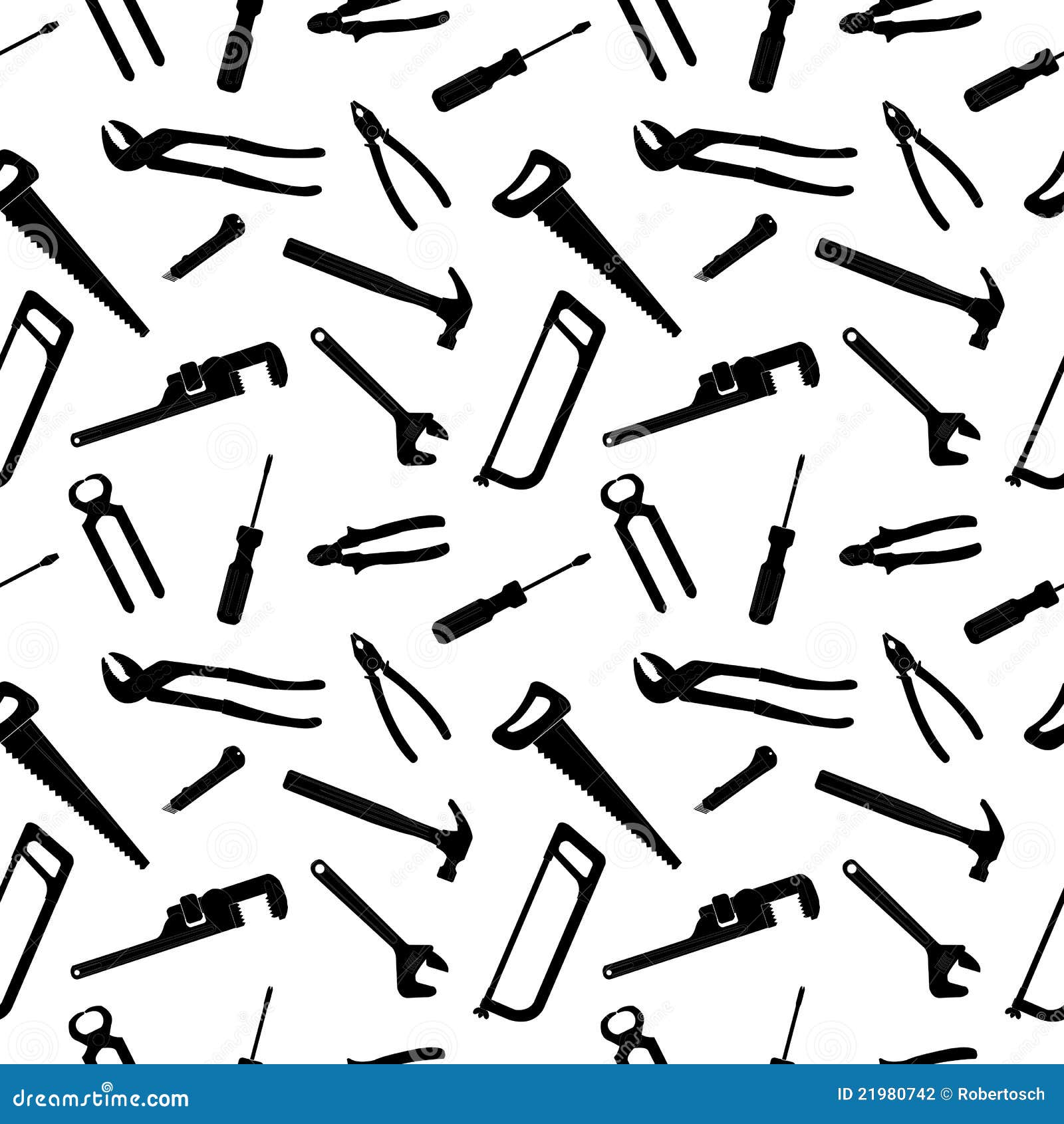 Tools pattern stock vector. Illustration of equipment - 21980742