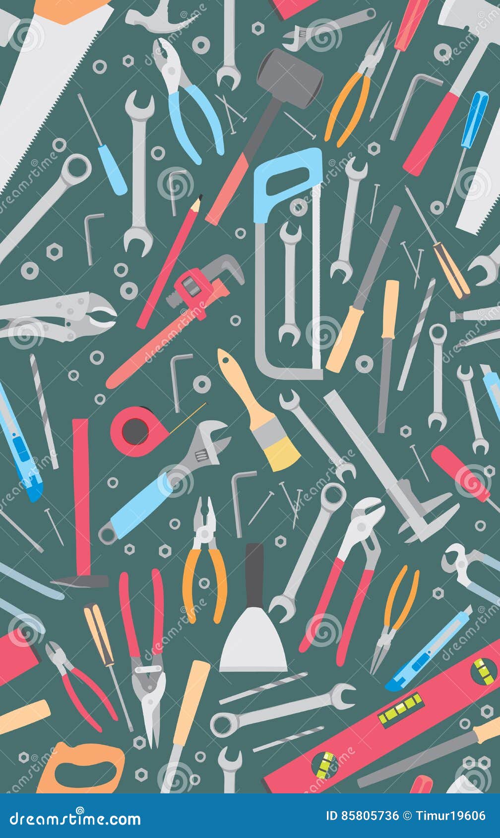 Tools pattern stock vector. Illustration of seamless - 85805736