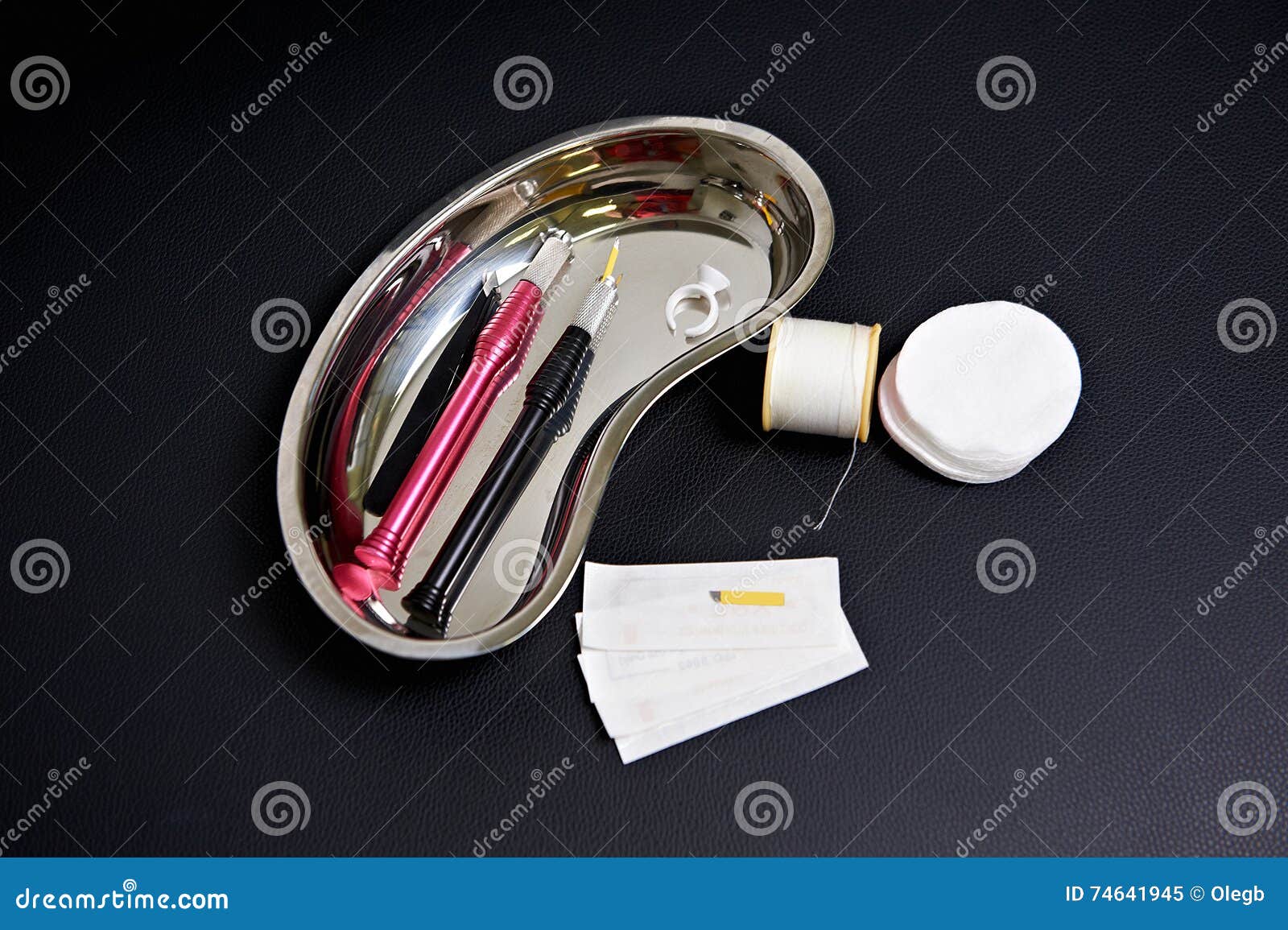 Tools for Permament Eyebrows Make-up and Thread Correction Stock Image ...