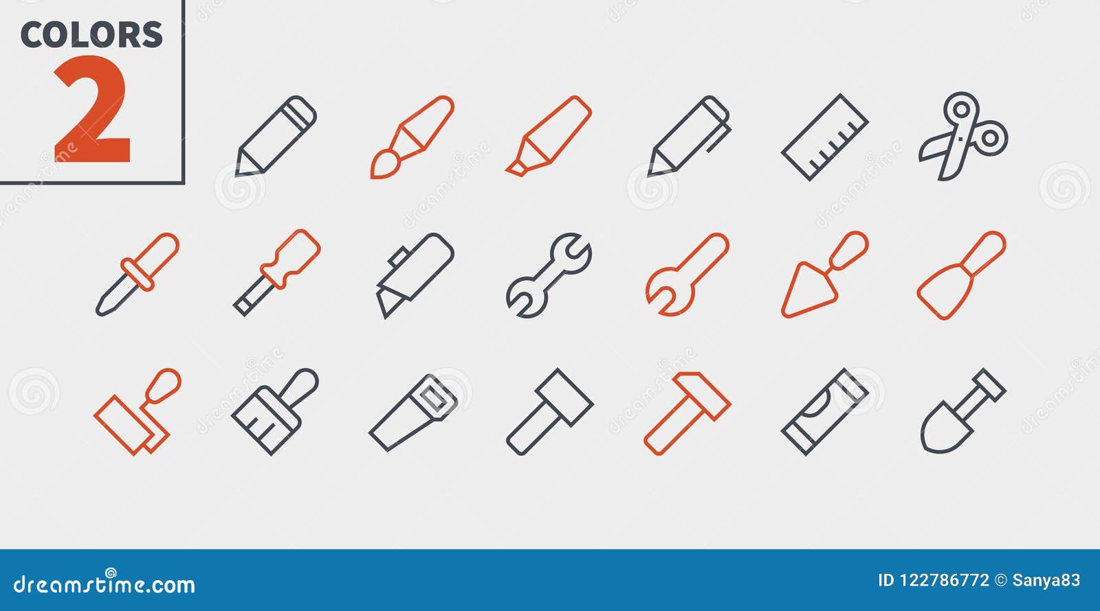 Tools Pixel Perfect Well-crafted Vector Thin Line Icons 48x48 Ready for ...