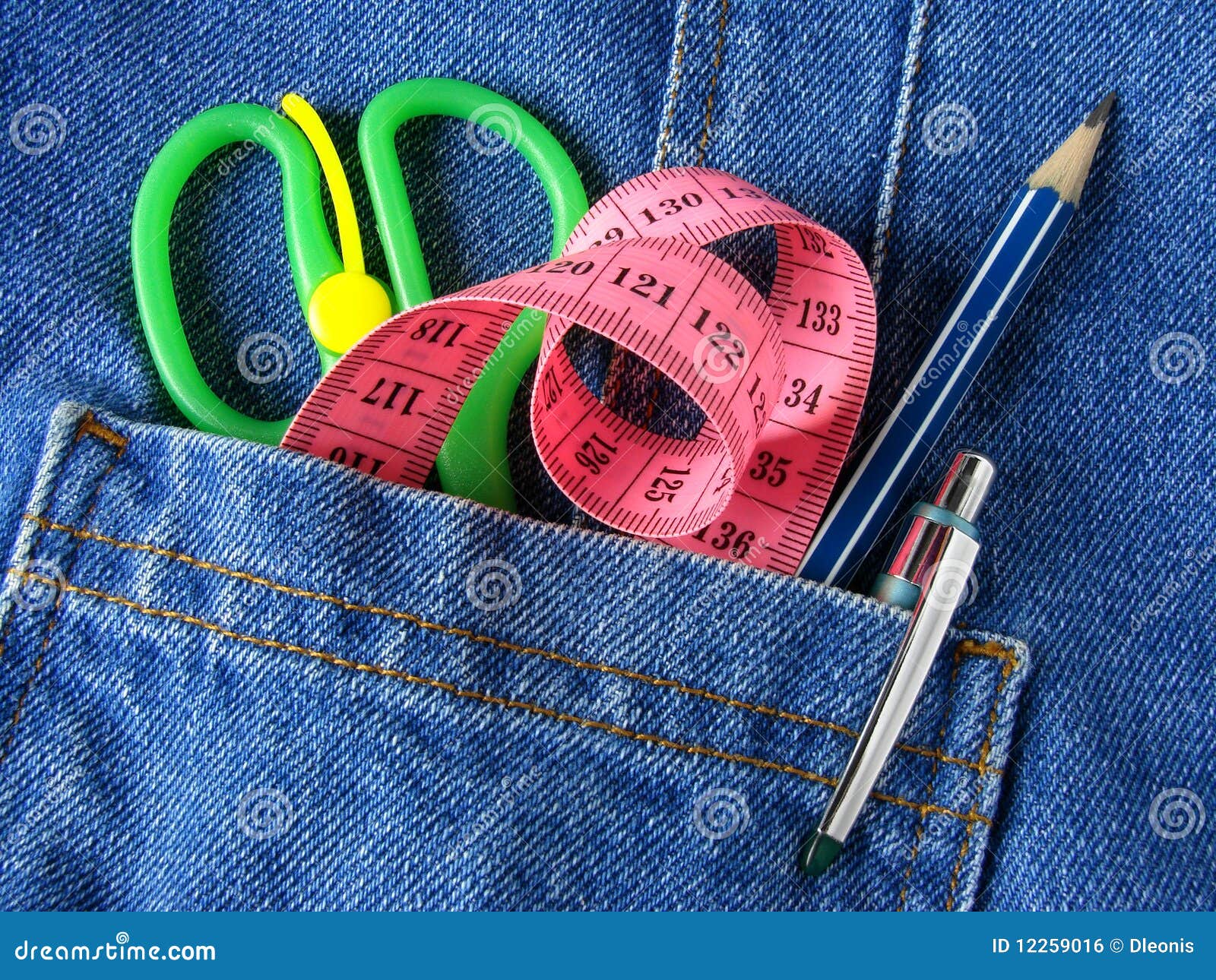 Tools in pocket stock photo. Image of pocket, dress, measure - 12259016