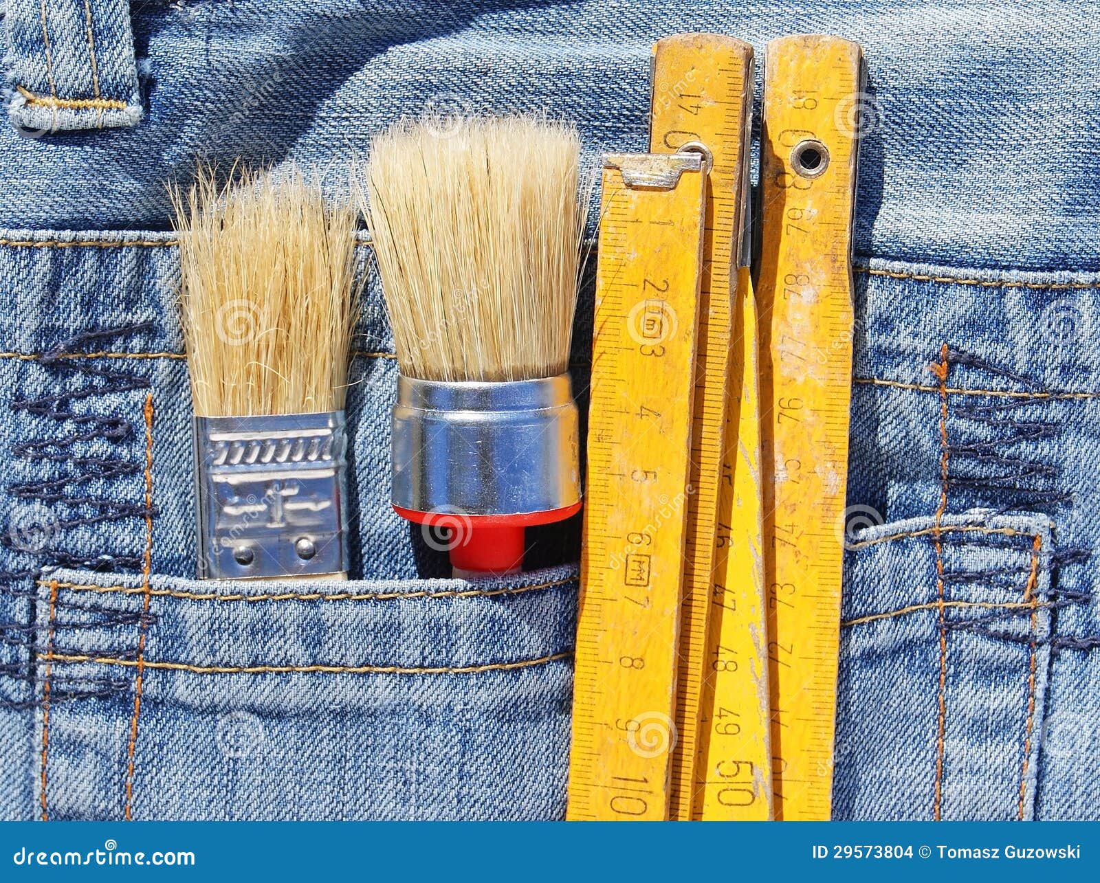 Tools in pocket stock photo. Image of closeup, accessory - 29573804