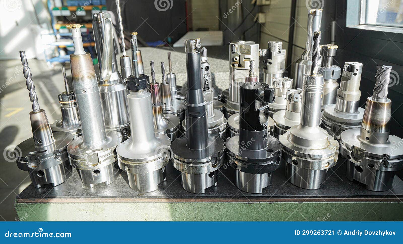 Tools on a Rack for Working on a CNC Milling Machine Stock Image ...