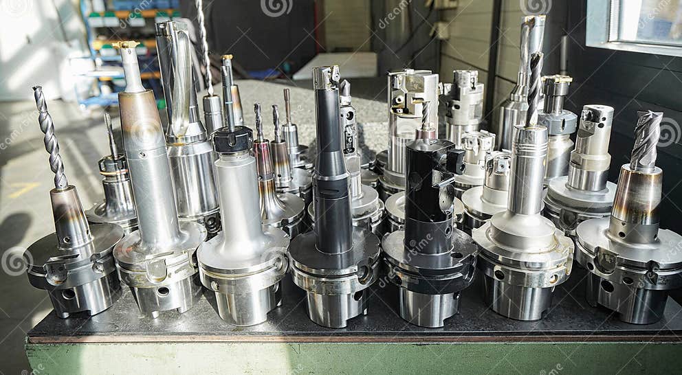 Tools on a Rack for Working on a CNC Milling Machine Stock Image ...