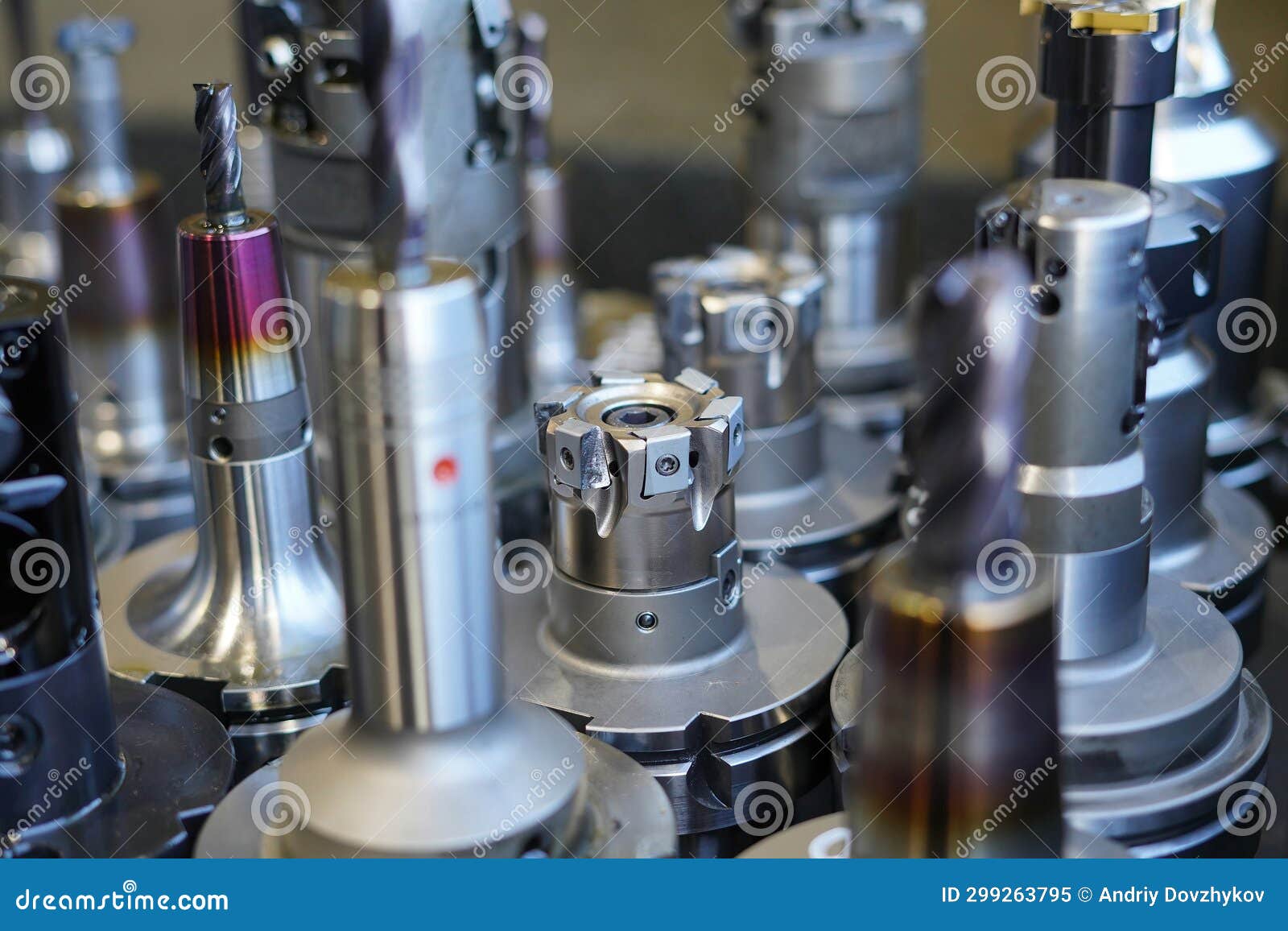 Tools on a Rack for Working on a CNC Milling Machine Stock Image ...