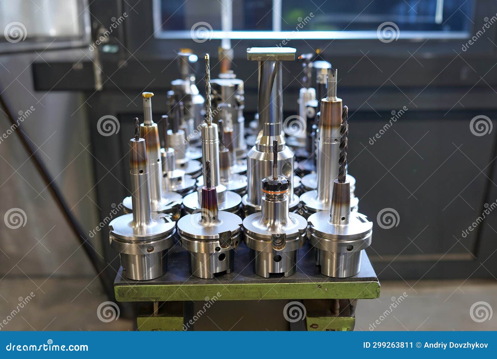 Tools on a Rack for Working on a CNC Milling Machine Stock Image ...