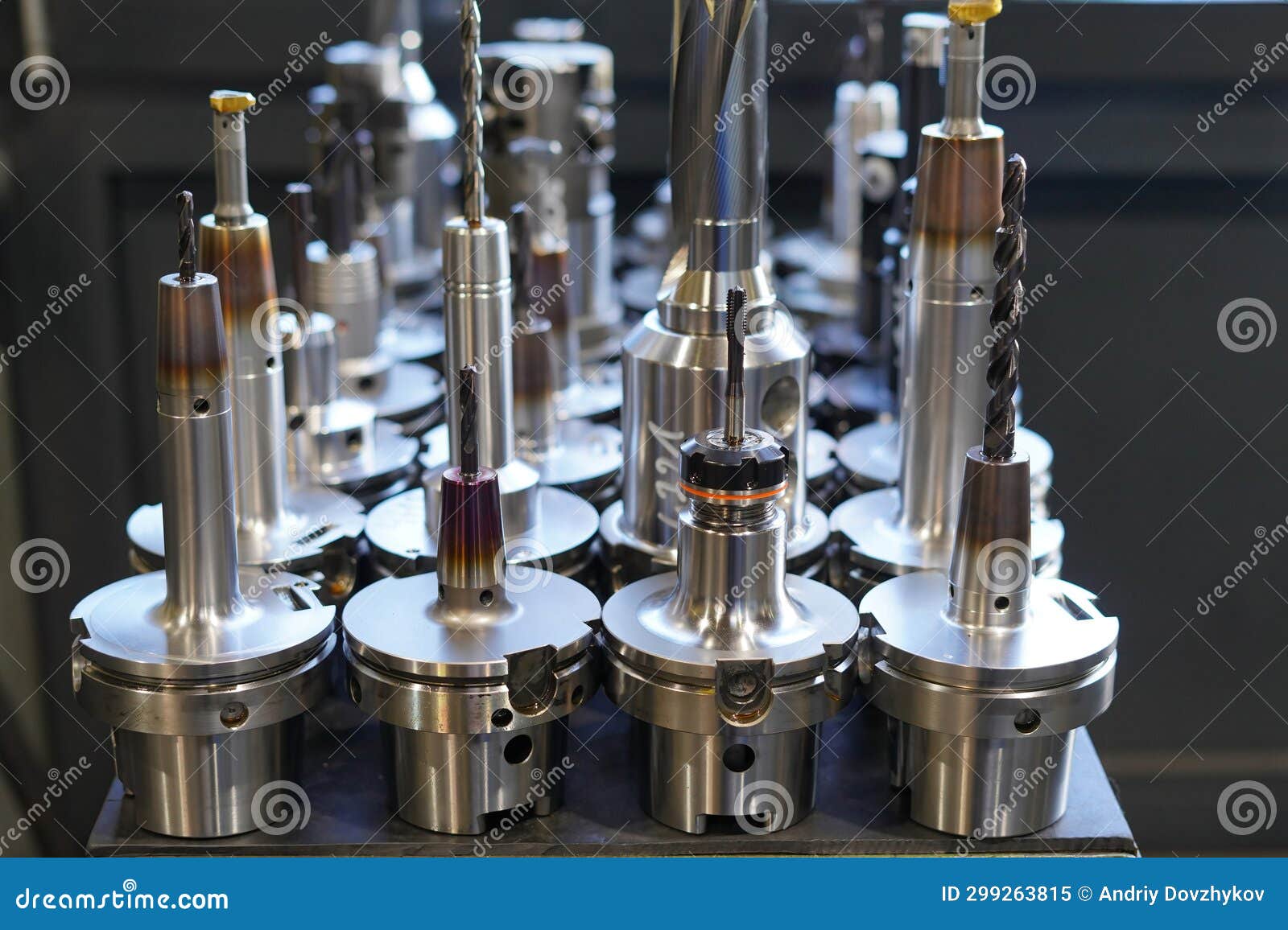 Tools on a Rack for Working on a CNC Milling Machine Stock Image ...