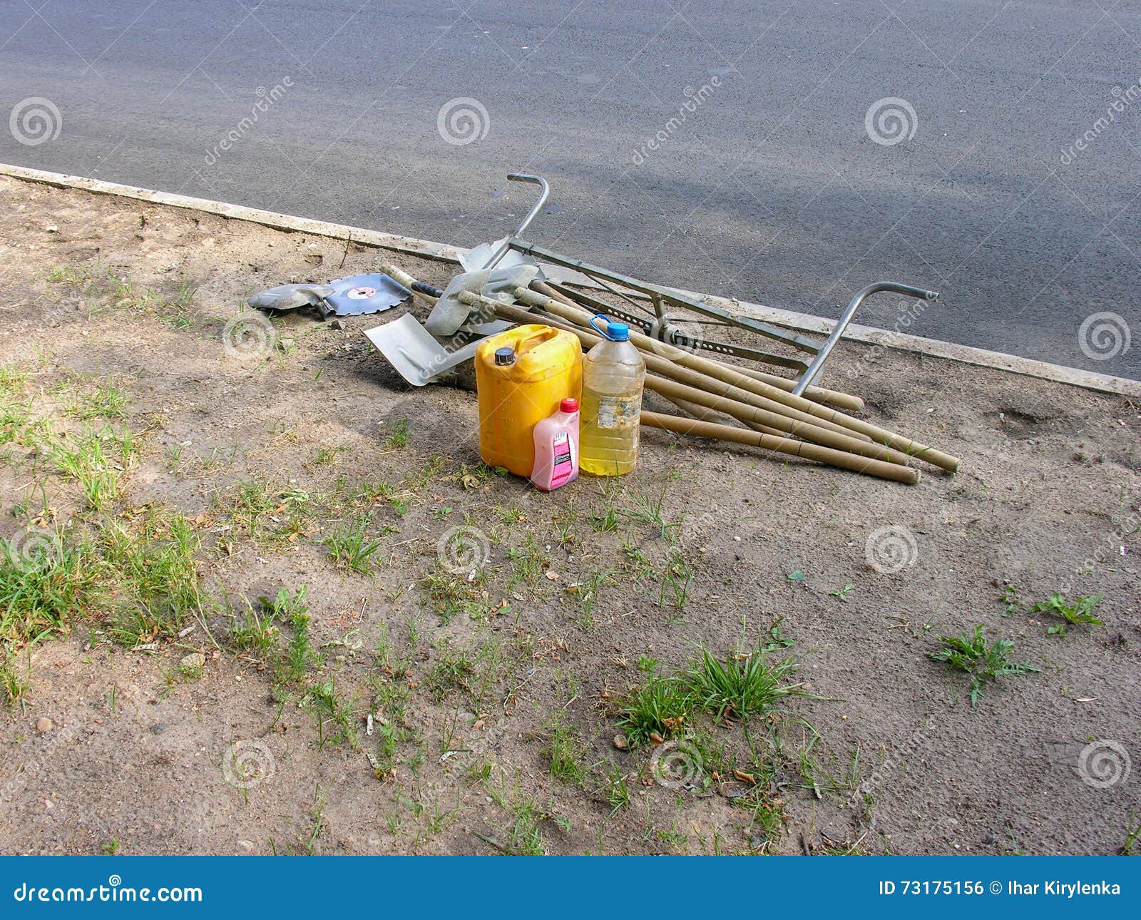 Tools for repair of roads stock photo. Image of repair - 73175156