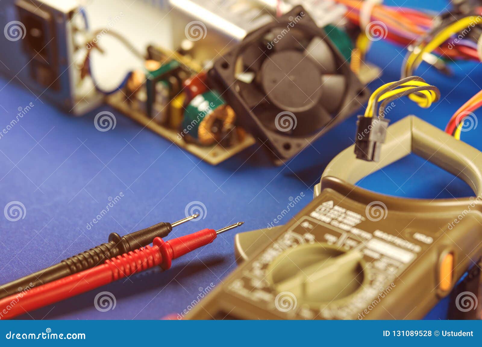 Tools for Repairing Electrical Devices Stock Photo - Image of ...