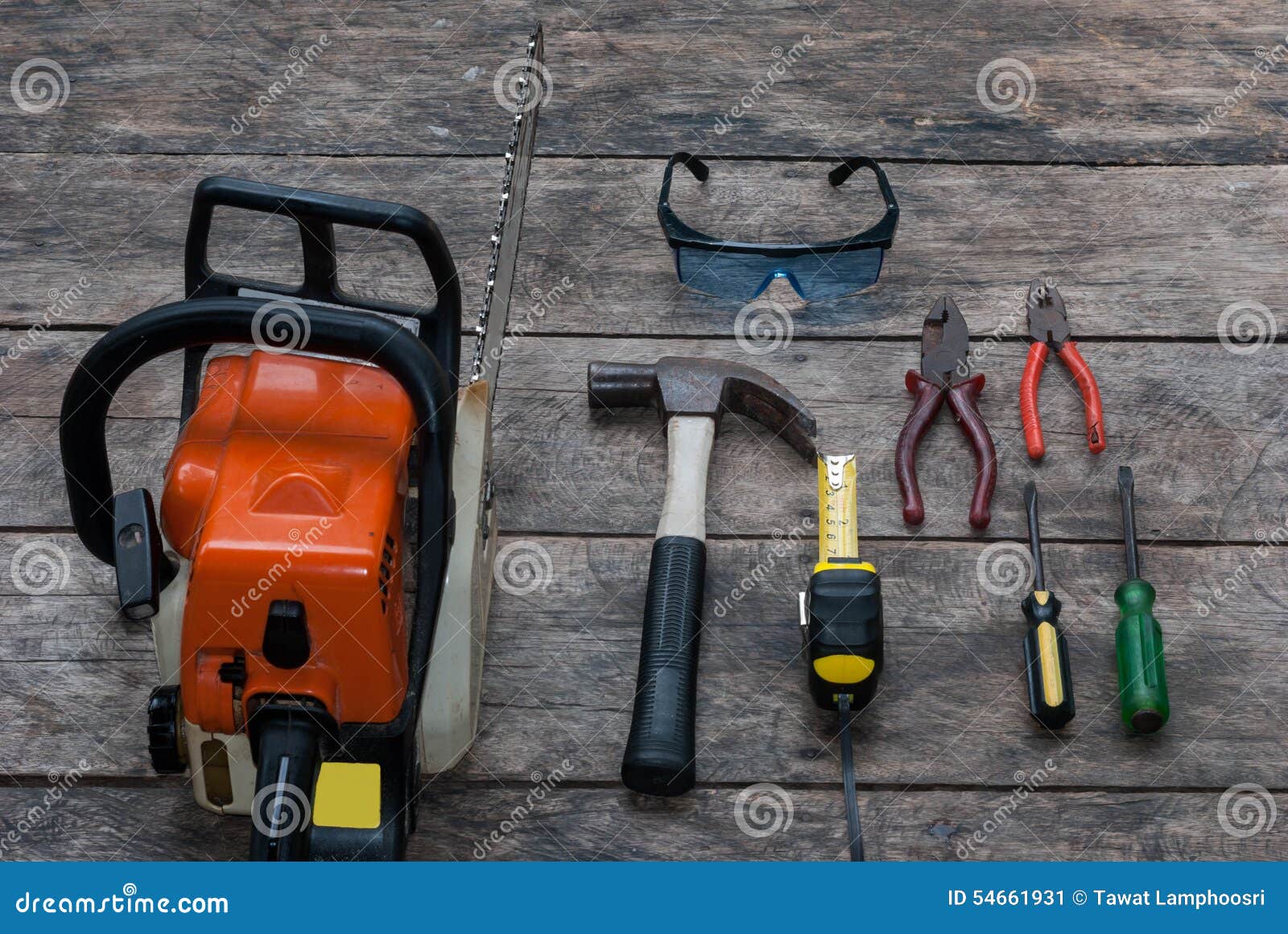 Tools Rustic Wood Background Royalty-Free Stock Photo | CartoonDealer ...