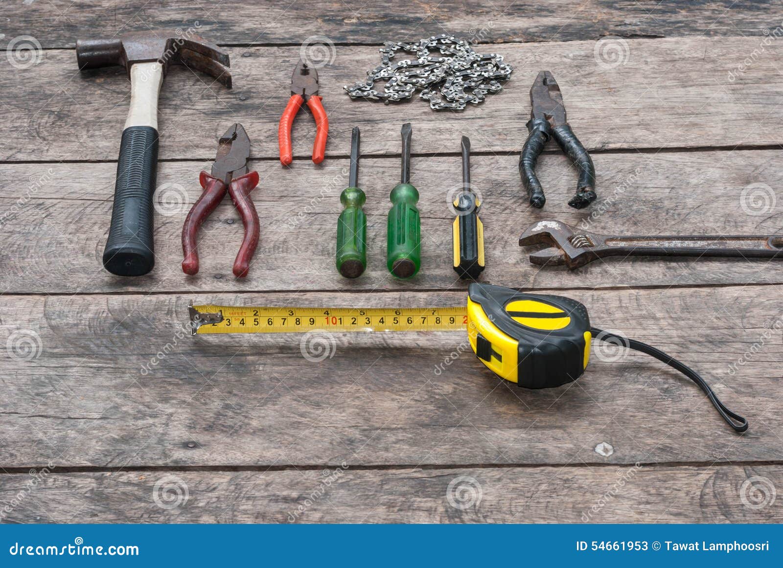 Tools Rustic Wood Background Royalty-Free Stock Photo | CartoonDealer ...