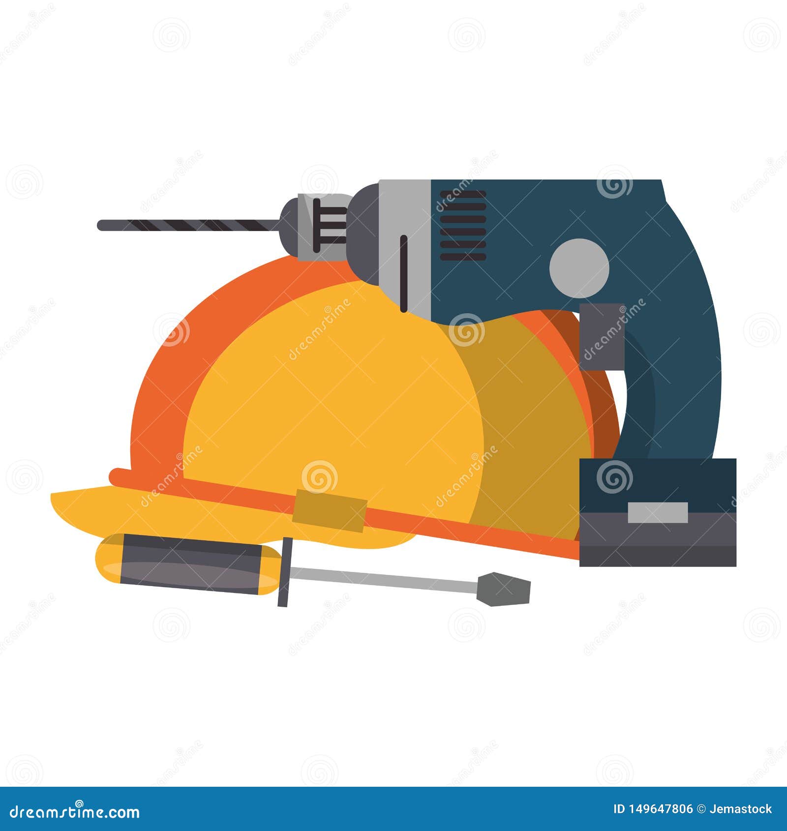 Tools Set Collection Workshop Icons Cartoon Stock Vector - Illustration ...