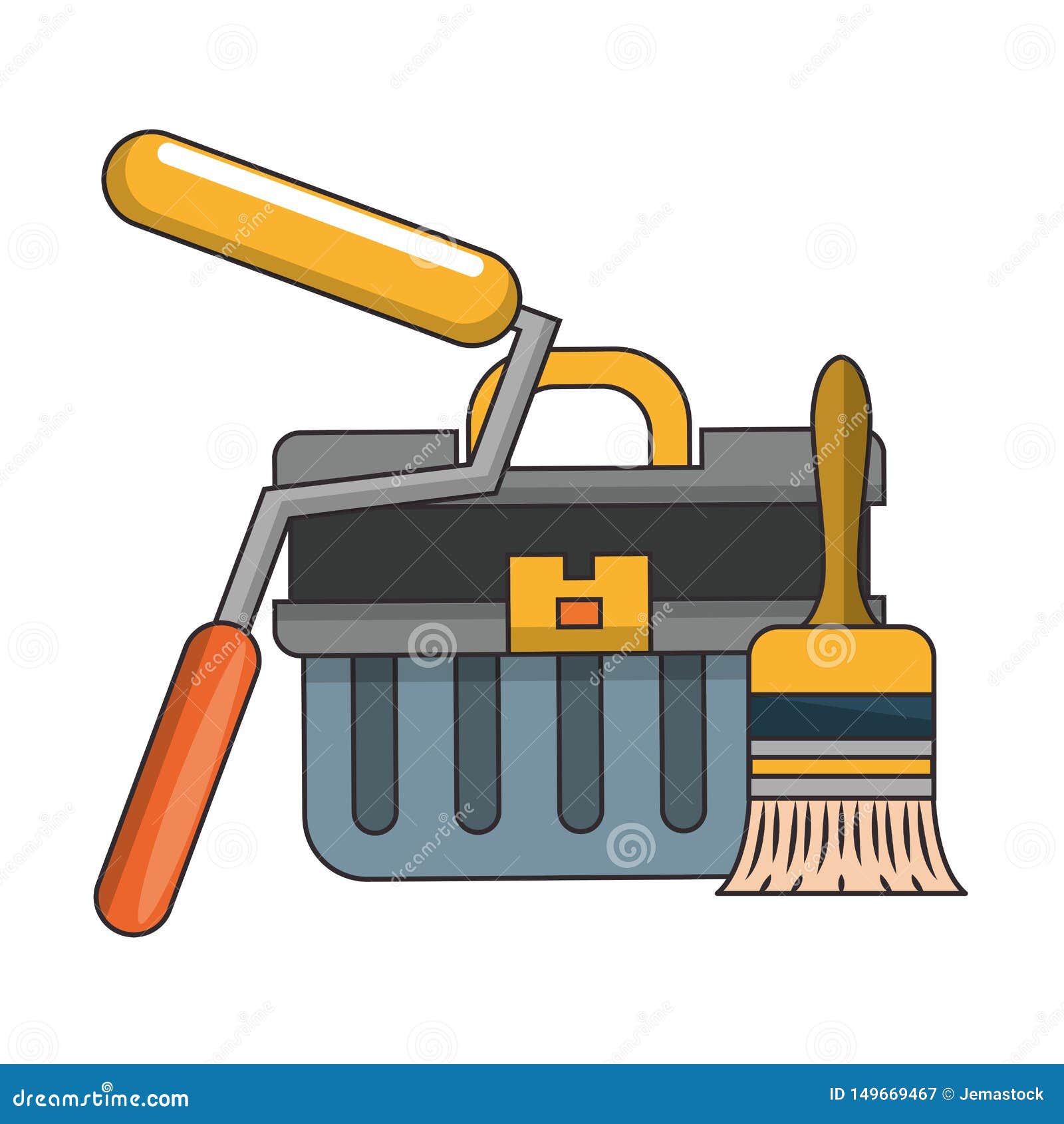 Tools Set Collection Workshop Icons Cartoon Stock Vector - Illustration ...