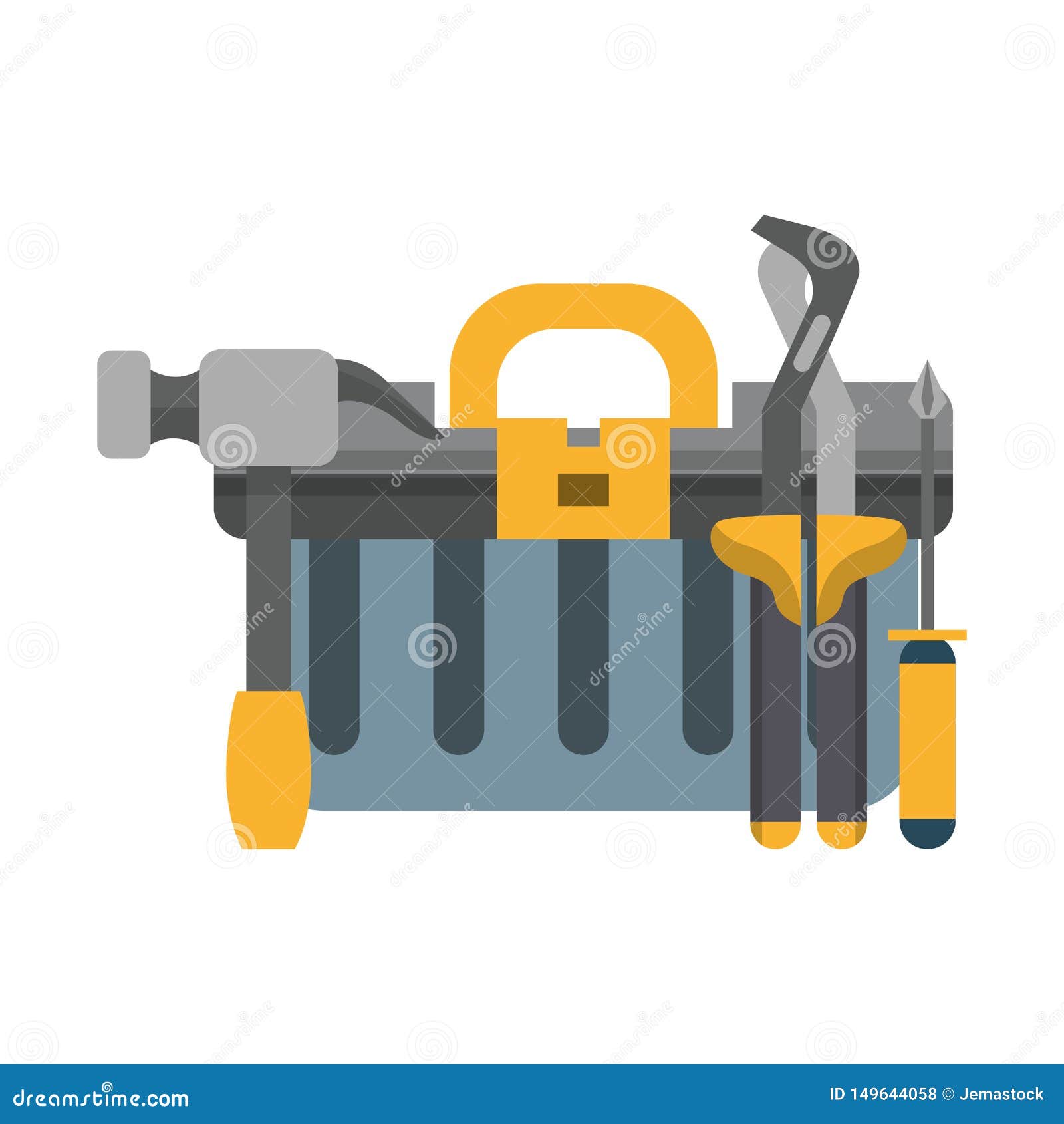 Tools Set Collection Workshop Icons Cartoon Stock Vector - Illustration ...