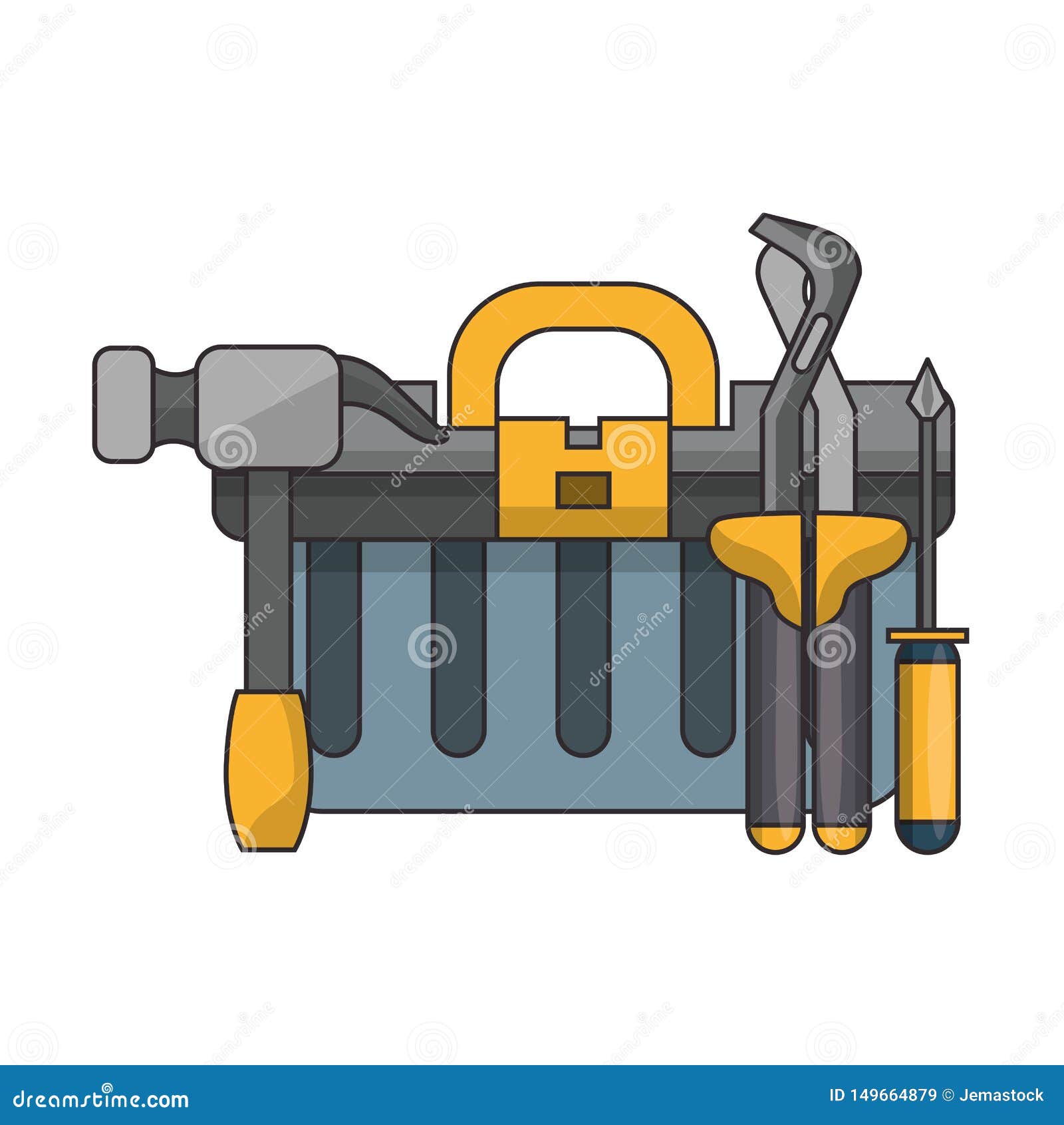 Tools Set Collection Workshop Icons Cartoon Stock Vector - Illustration ...