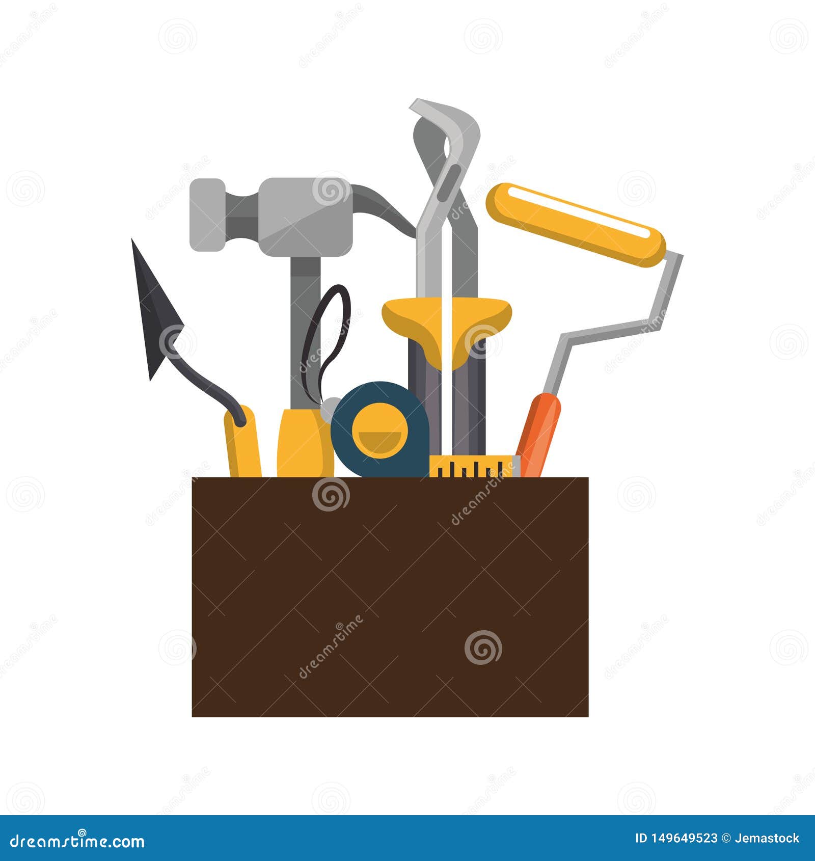Tools Set Collection Workshop Icons Cartoon Stock Vector - Illustration ...