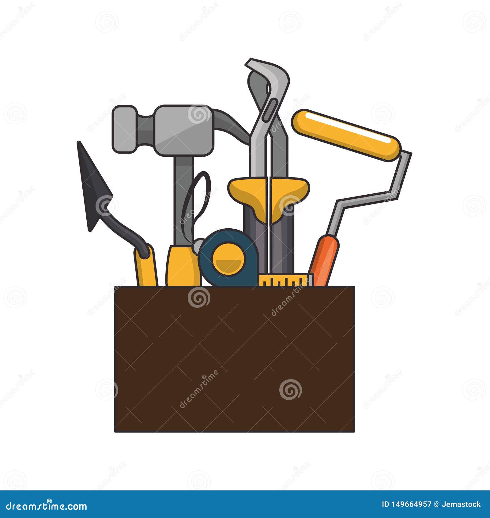 Tools Set Collection Workshop Icons Cartoon Stock Vector - Illustration ...