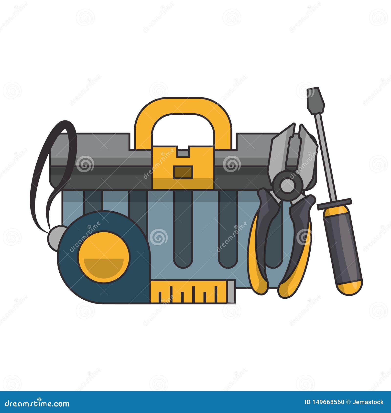 Tools Set Collection Workshop Icons Cartoon Stock Vector - Illustration ...