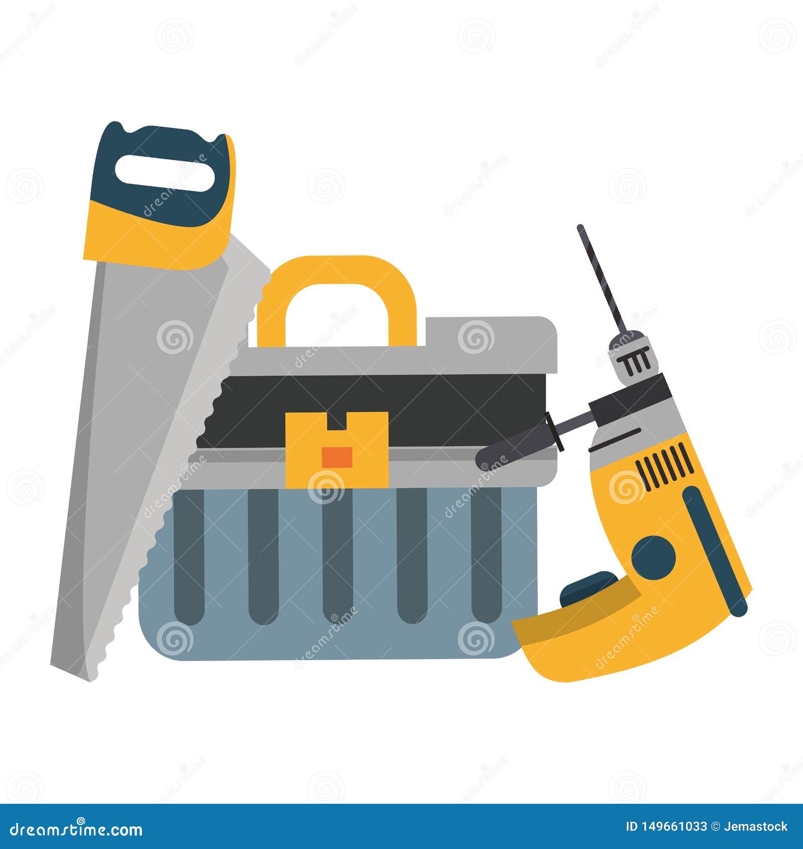 Tools Set Collection Workshop Icons Cartoon Stock Vector - Illustration ...