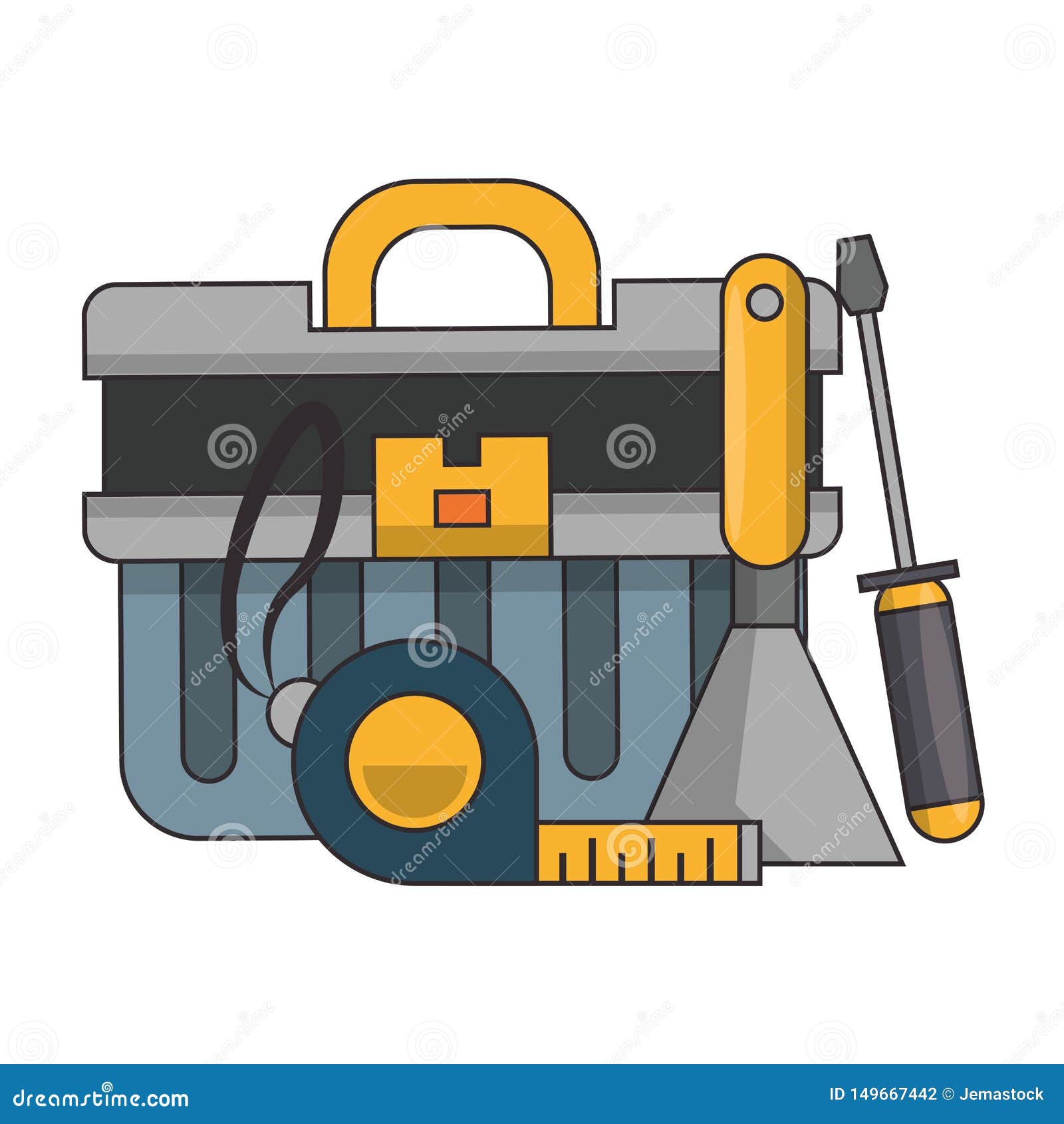 Tools Set Collection Workshop Icons Cartoon Stock Vector - Illustration ...