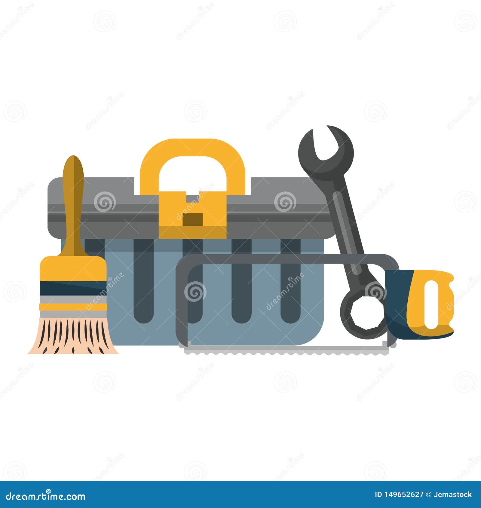 Tools Set Collection Workshop Icons Cartoon Stock Vector - Illustration ...
