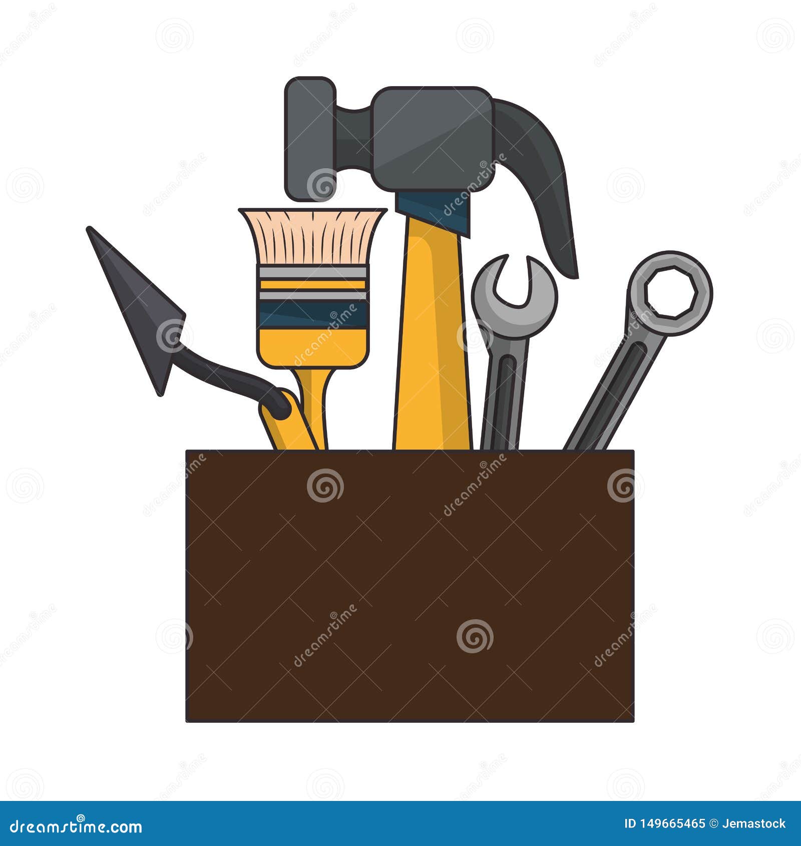 Tools Set Collection Workshop Icons Cartoon Stock Vector - Illustration ...