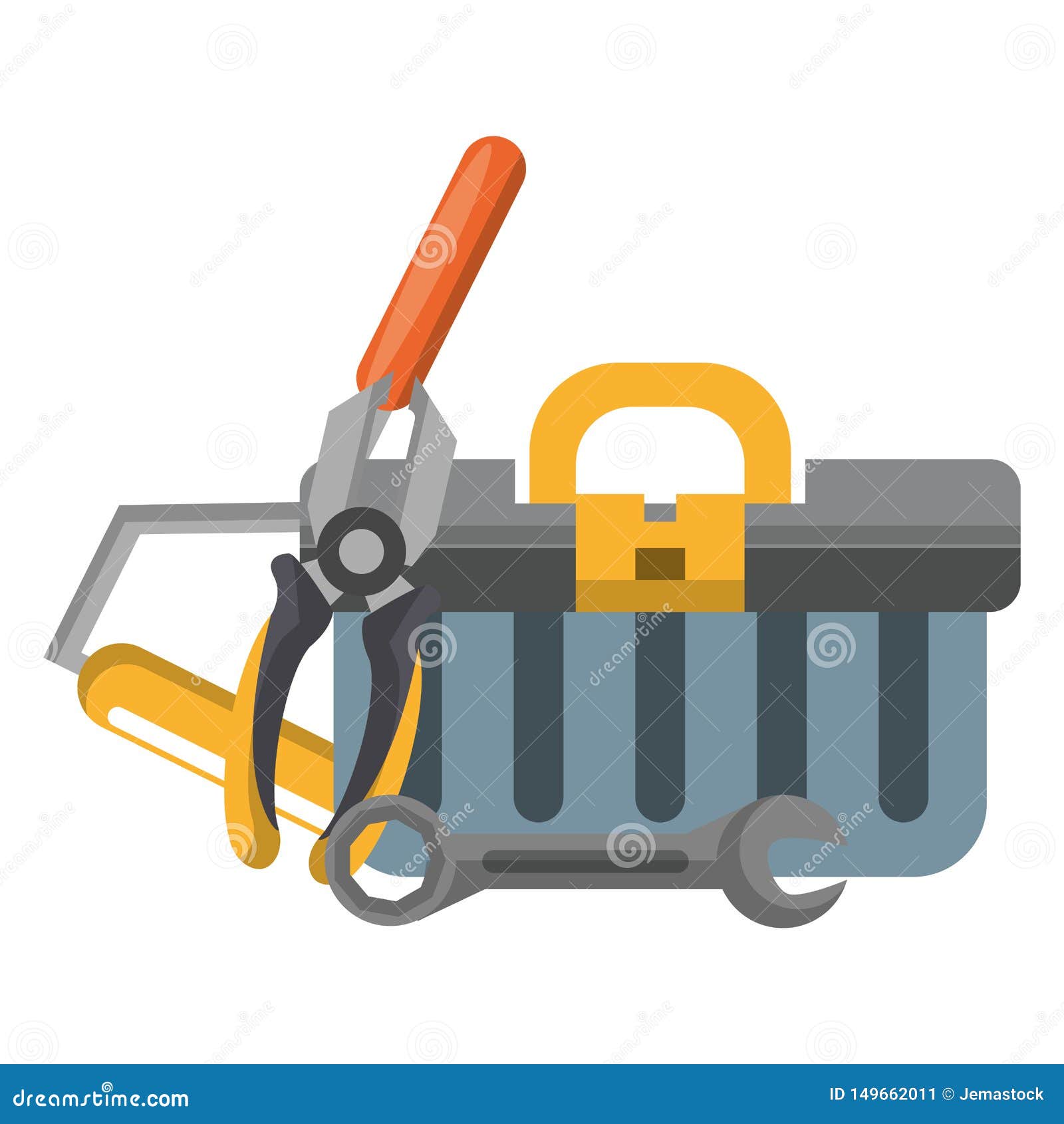 Tools Set Collection Workshop Icons Cartoon Stock Vector - Illustration ...