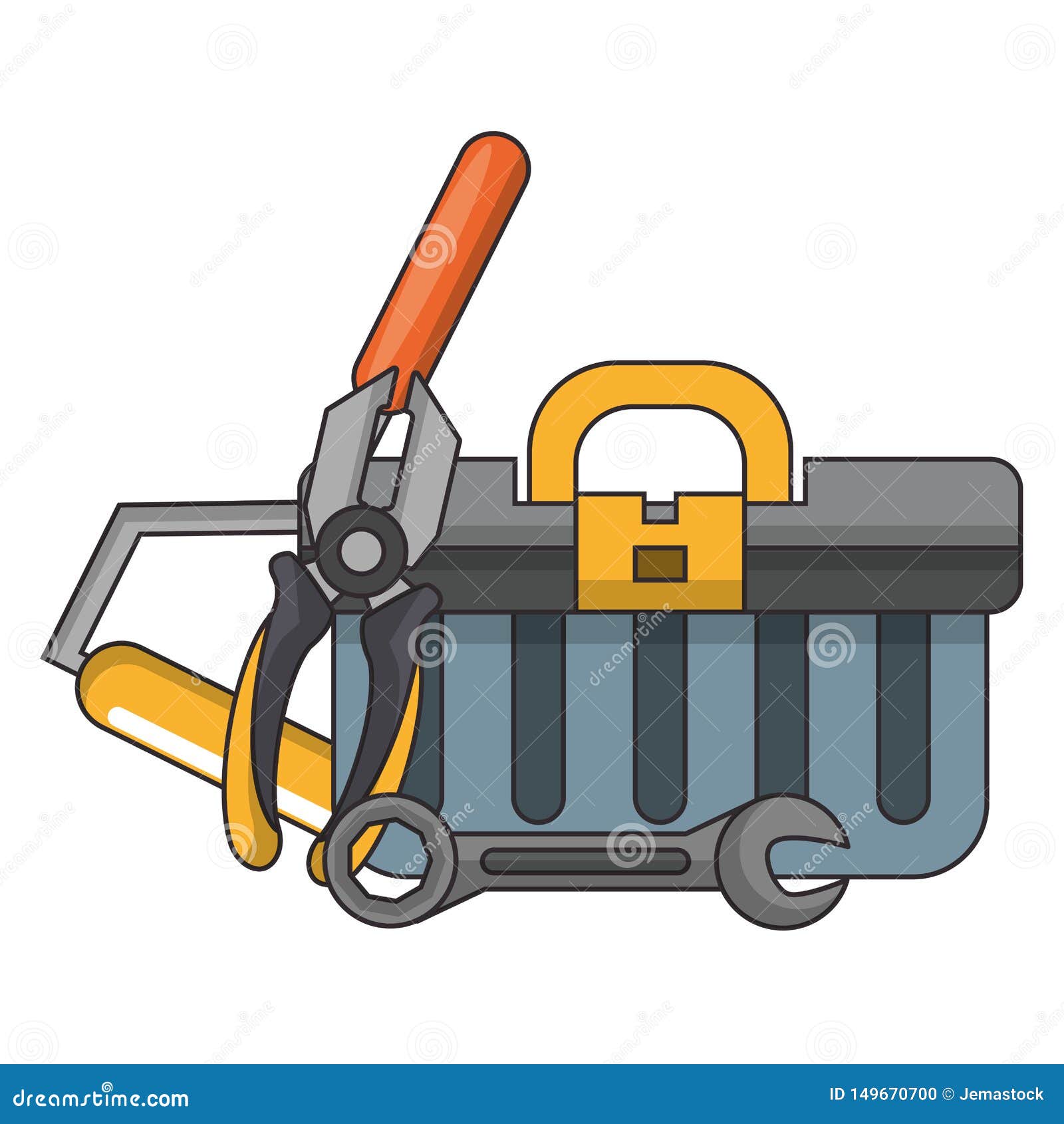 Tools Set Collection Workshop Icons Cartoon Stock Vector - Illustration ...