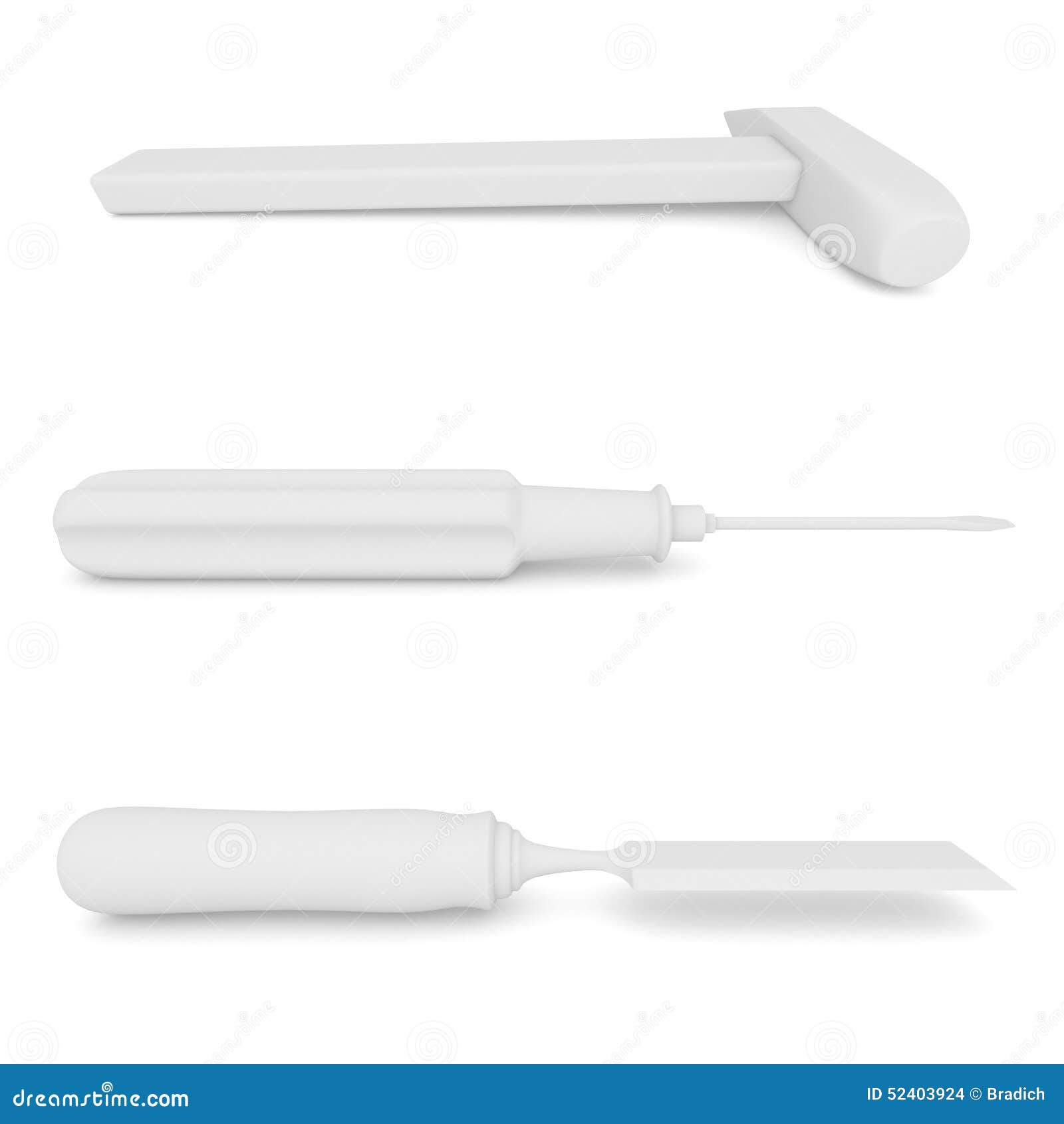 Tools set in gray scale stock illustration. Illustration of screwdriver ...