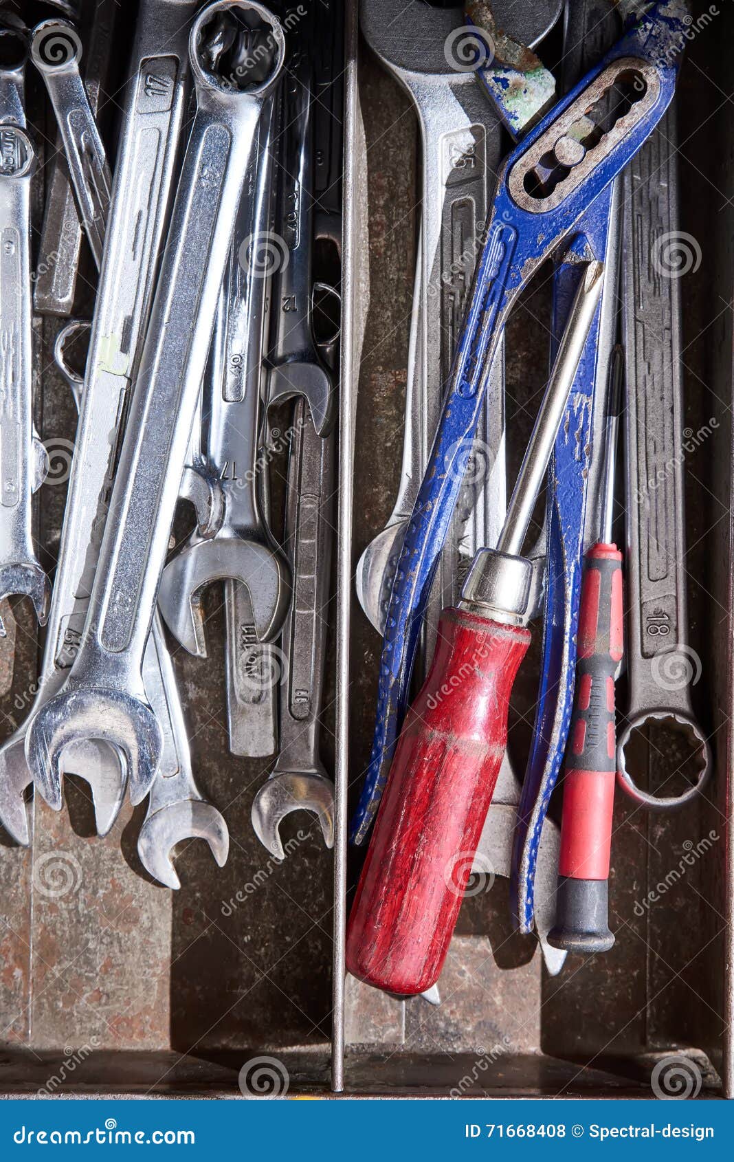 Tools stock photo. Image of vintage, toolbox, industrial - 71668408