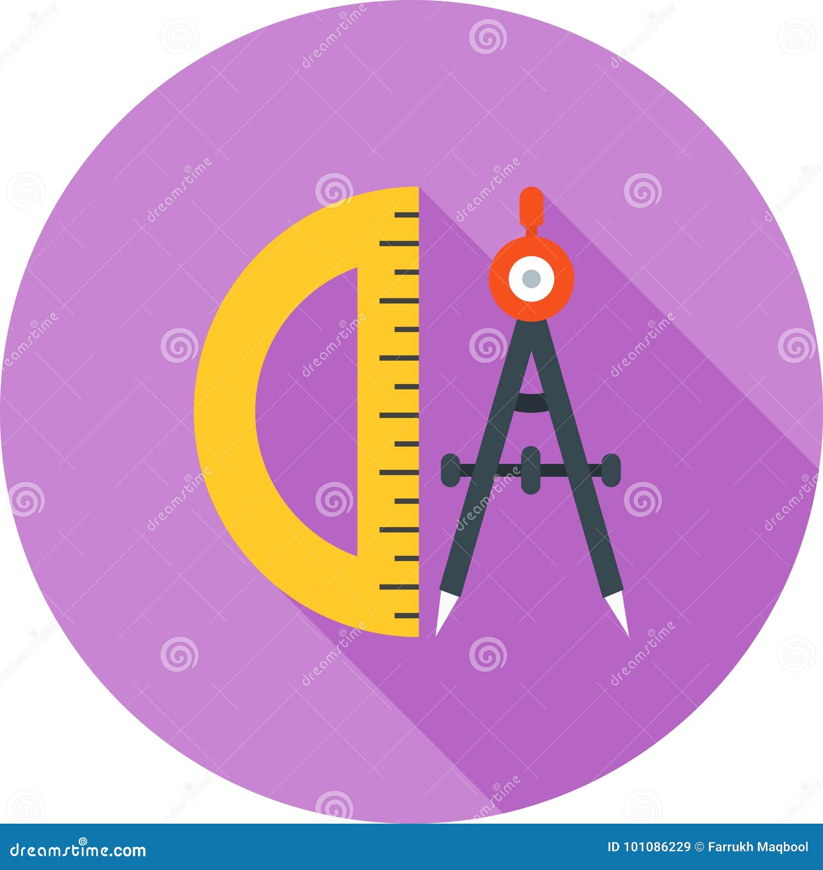 Geometry Tools II stock vector. Illustration of diagram - 101086229