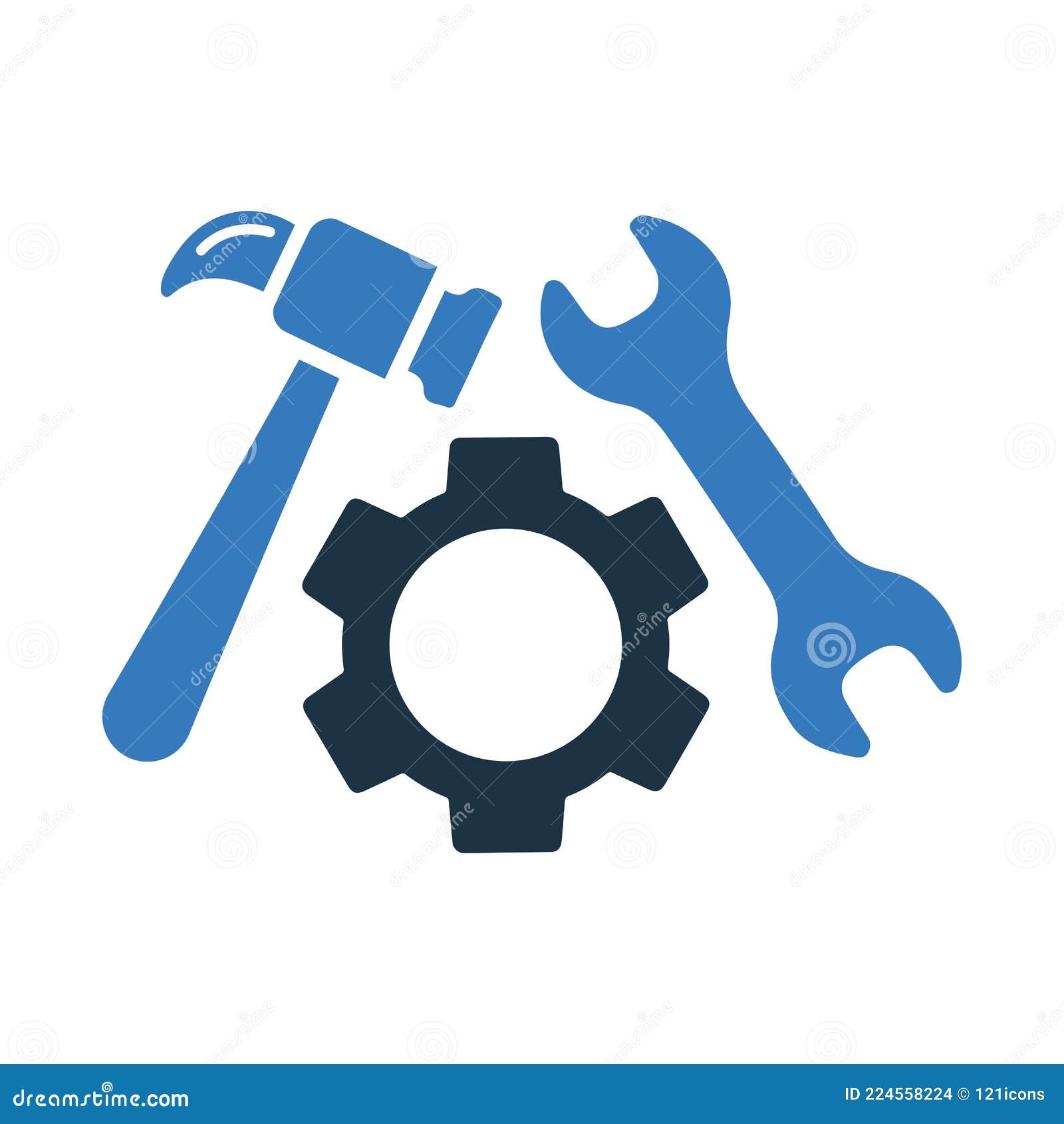 Tools, Settings Icon. Simple Editable Vector Illustration Stock Vector ...