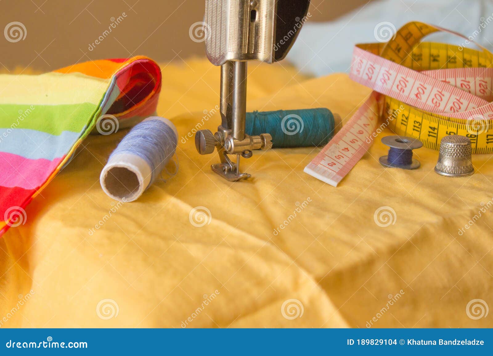 Tools for Sewing for Hobby Set. Furniture and Equipment for Sewing in ...